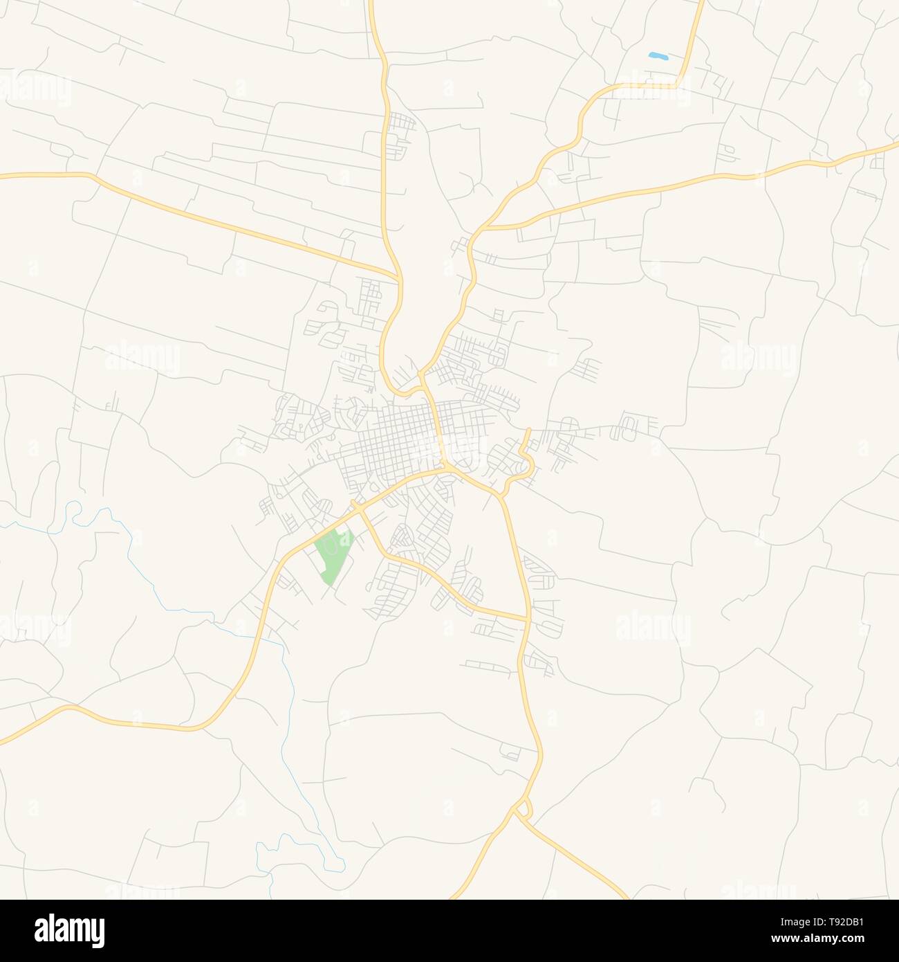 Empty vector map of Moca, Espaillat Province, Dominican Republic ...