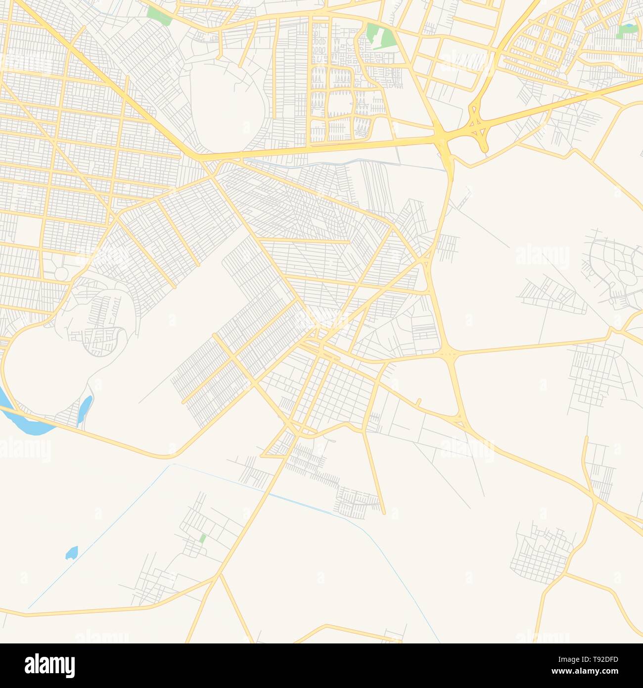 Empty vector map of Chalco de Díaz Covarrubias, México, Mexico ...