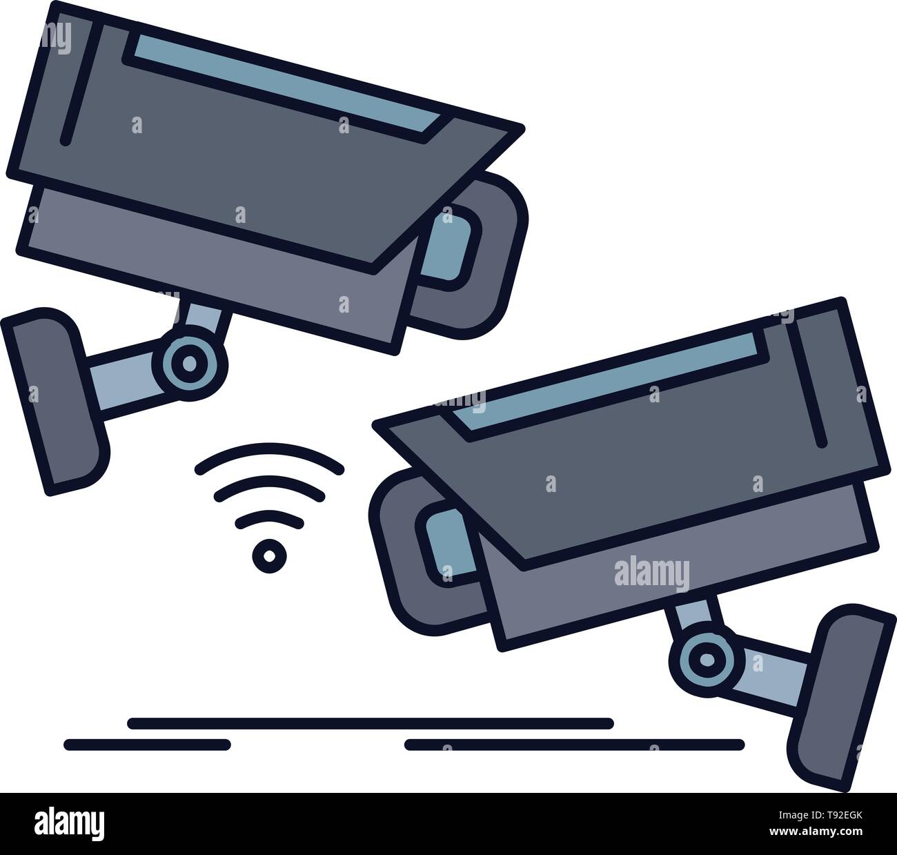 Spy camera surveillance monitor Stock Vector Images - Alamy