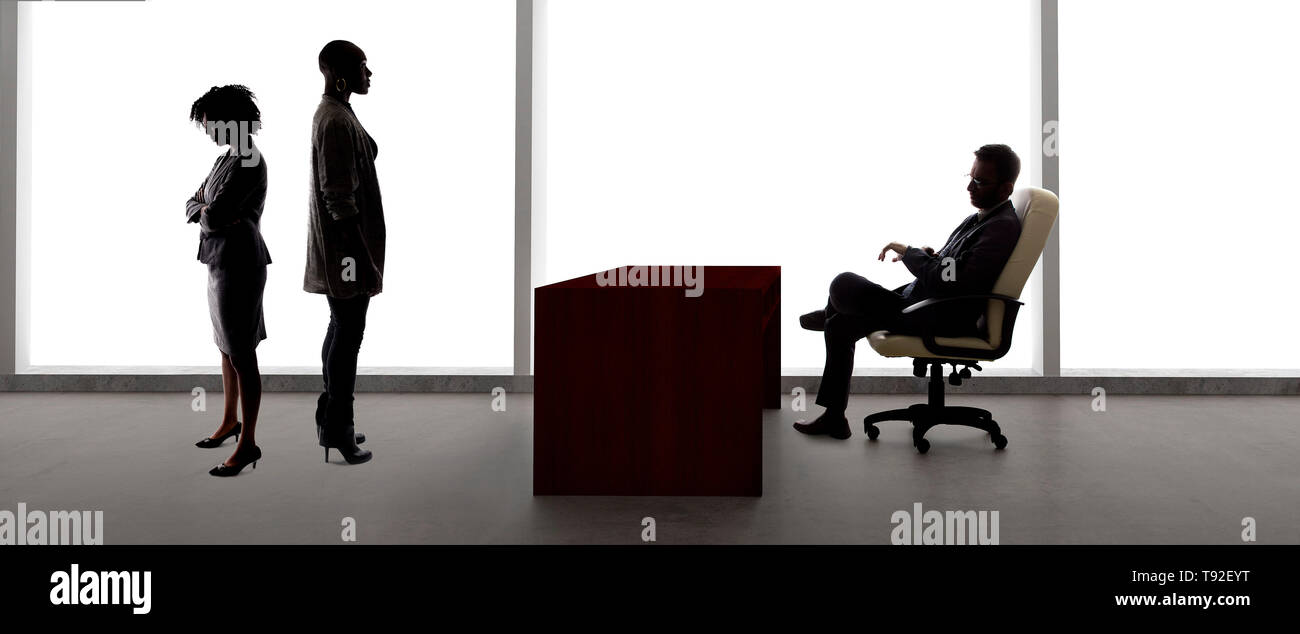 Black African American actress and scene partner auditioning for a role ...