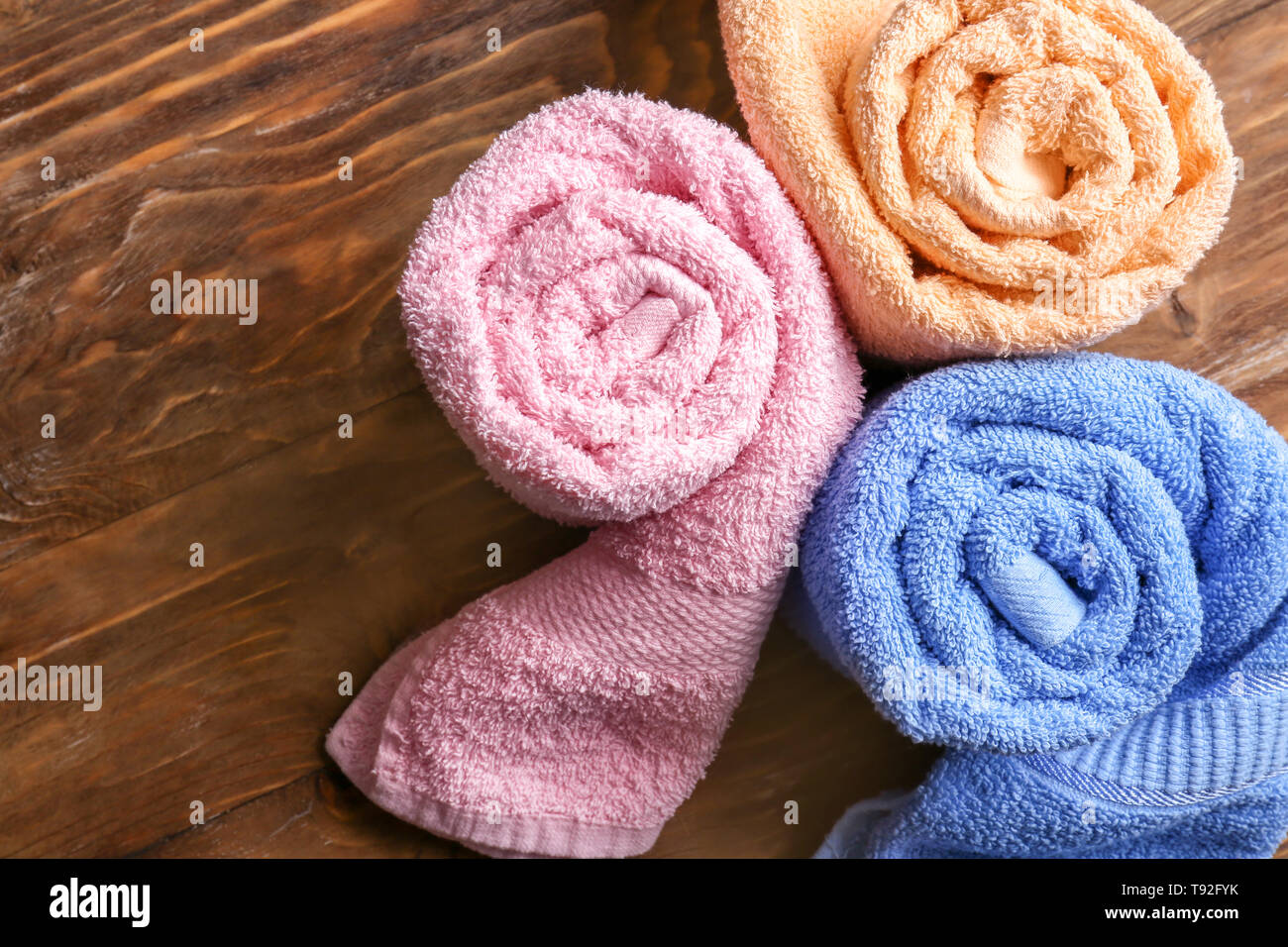 Top view rolled orange hi-res stock photography and images - Alamy