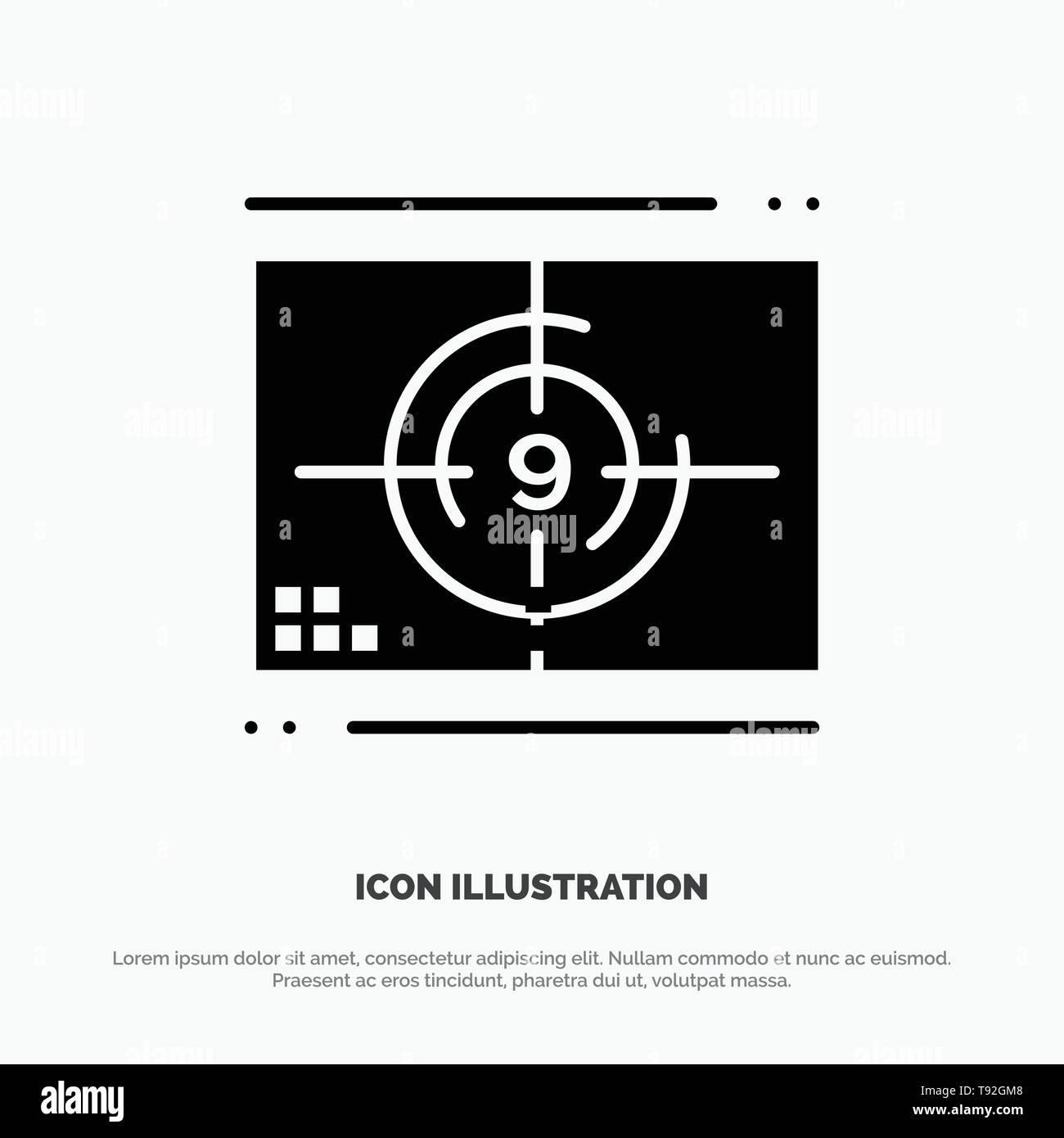 Old movie countdown film Stock Vector Images - Alamy