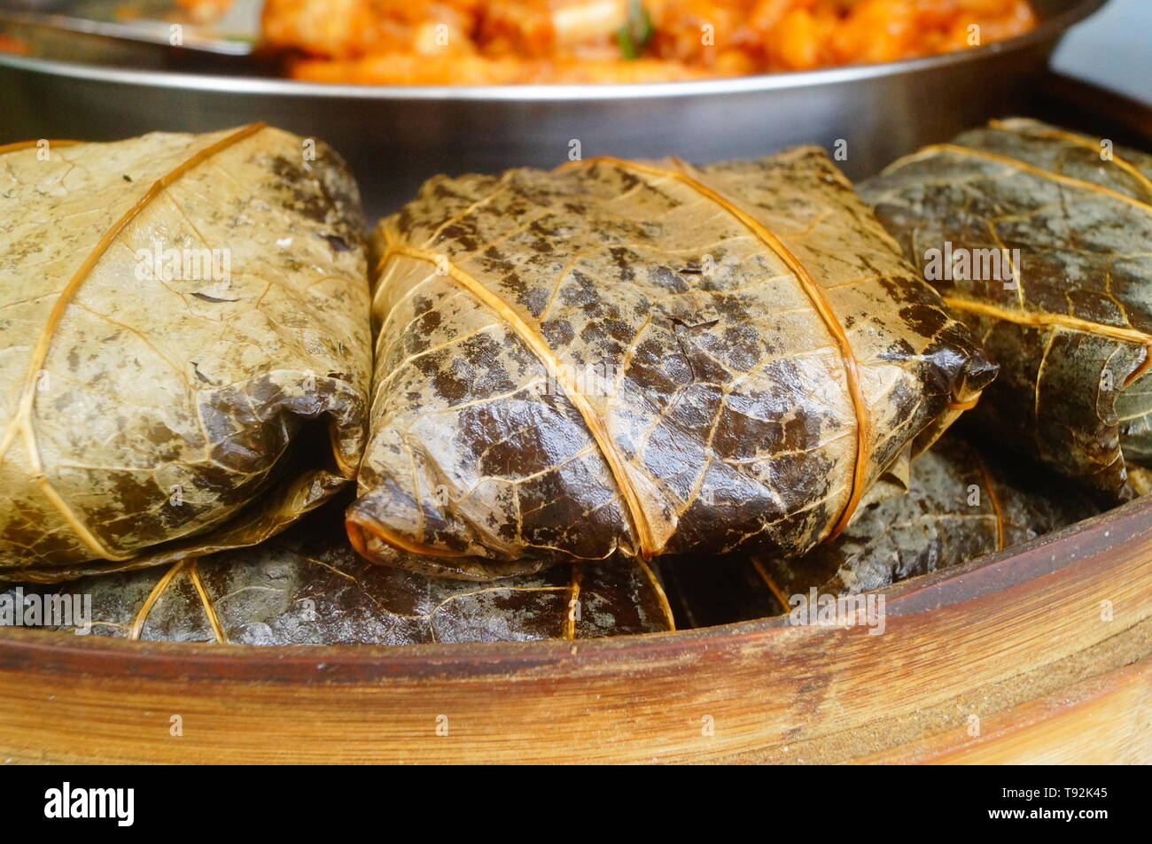 Chinese traditional delicious food glutinous rice chicken Stock Photo ...