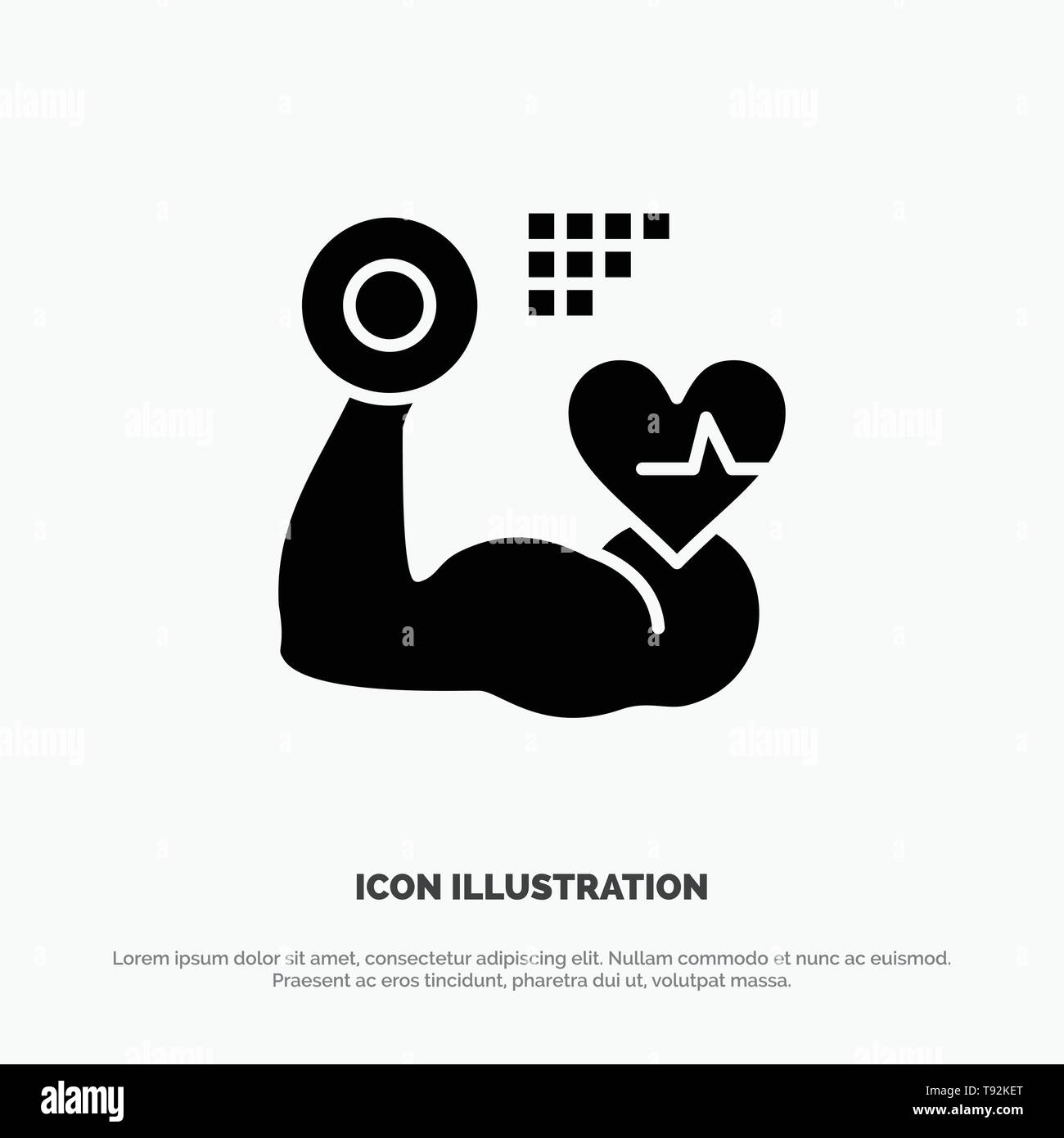 Heart rate monitor athlete Stock Vector Images - Alamy