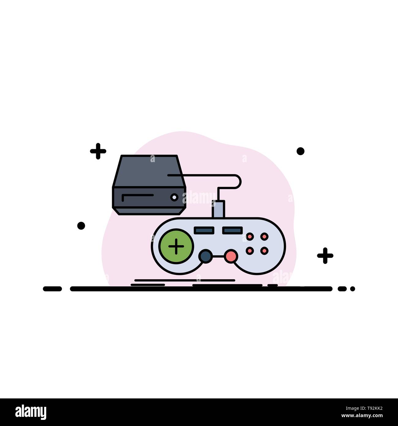 Boy playing game console Cut Out Stock Images & Pictures - Alamy