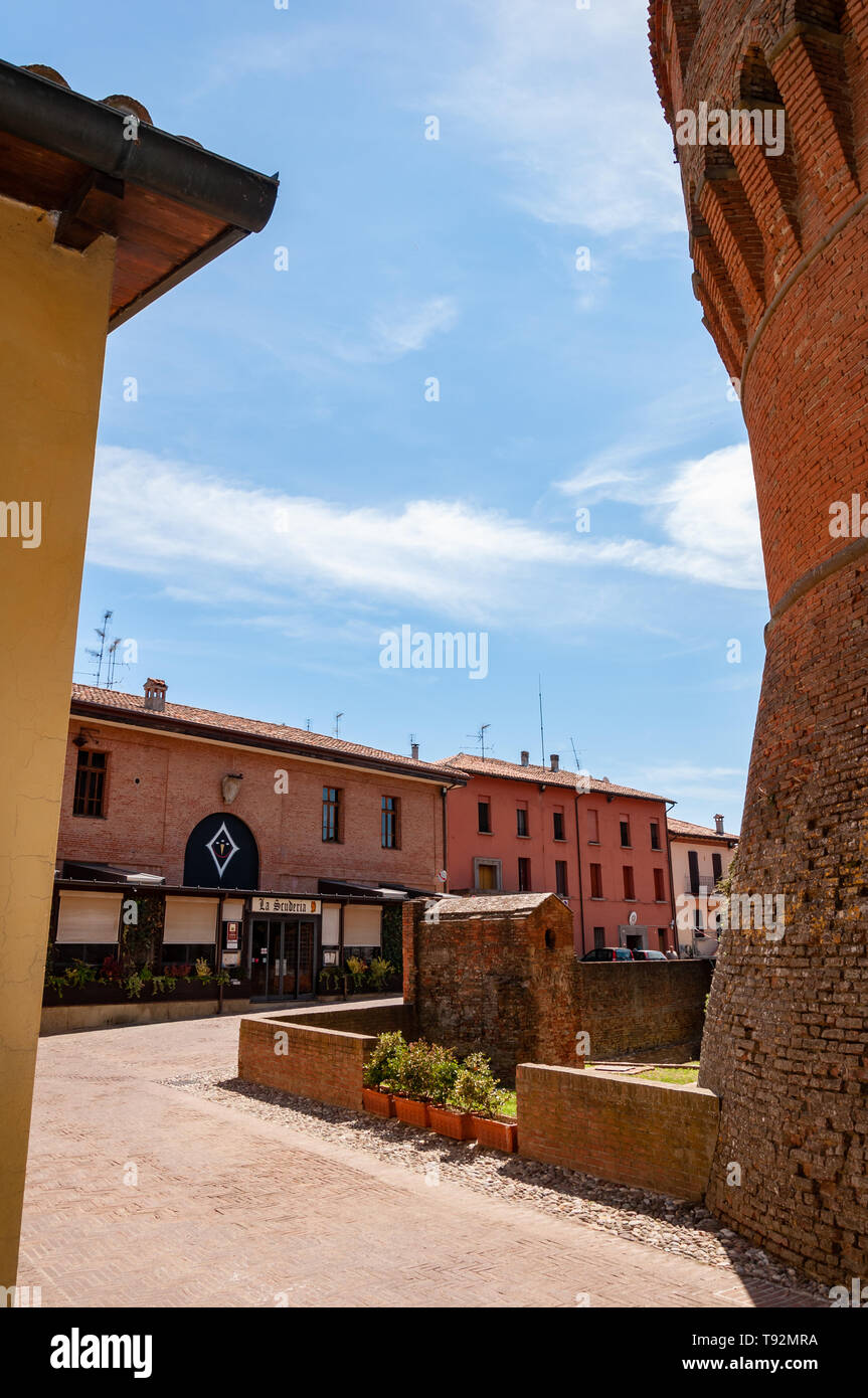 Dozza Italy: Detail of the ancient village. City in the Emilia Romagna ...