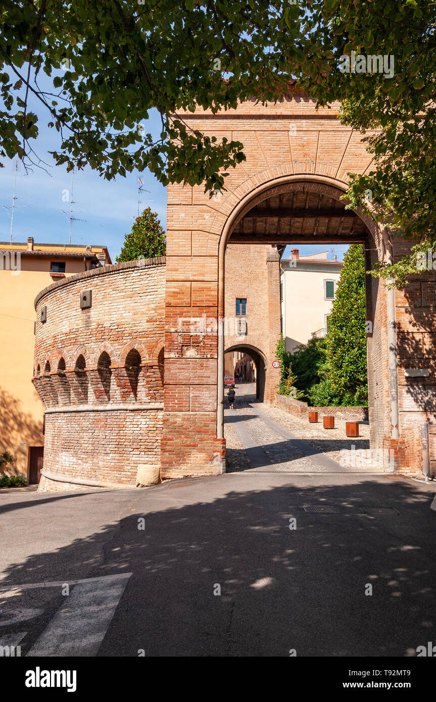 Dozza Italy: Detail of the ancient village. City in the Emilia Romagna ...