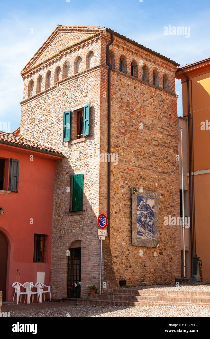 Dozza Italy: Detail of the ancient village. City in the Emilia Romagna ...