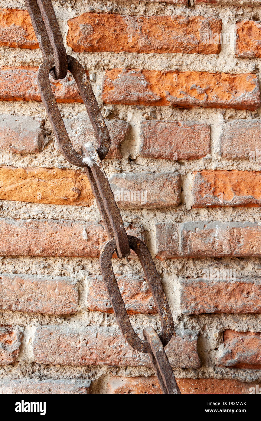 Italian medieval castle: Drawbridge detail. Typical ancient Castle in ...