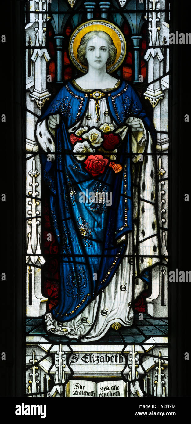 Saint elizabeth stained glass hi-res stock photography and images - Alamy