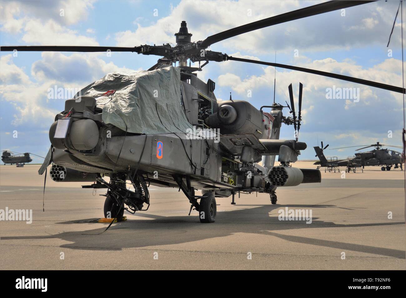 A U.S. Army Apache helicopter assigned to 12th Combat Aviation Brigade ...