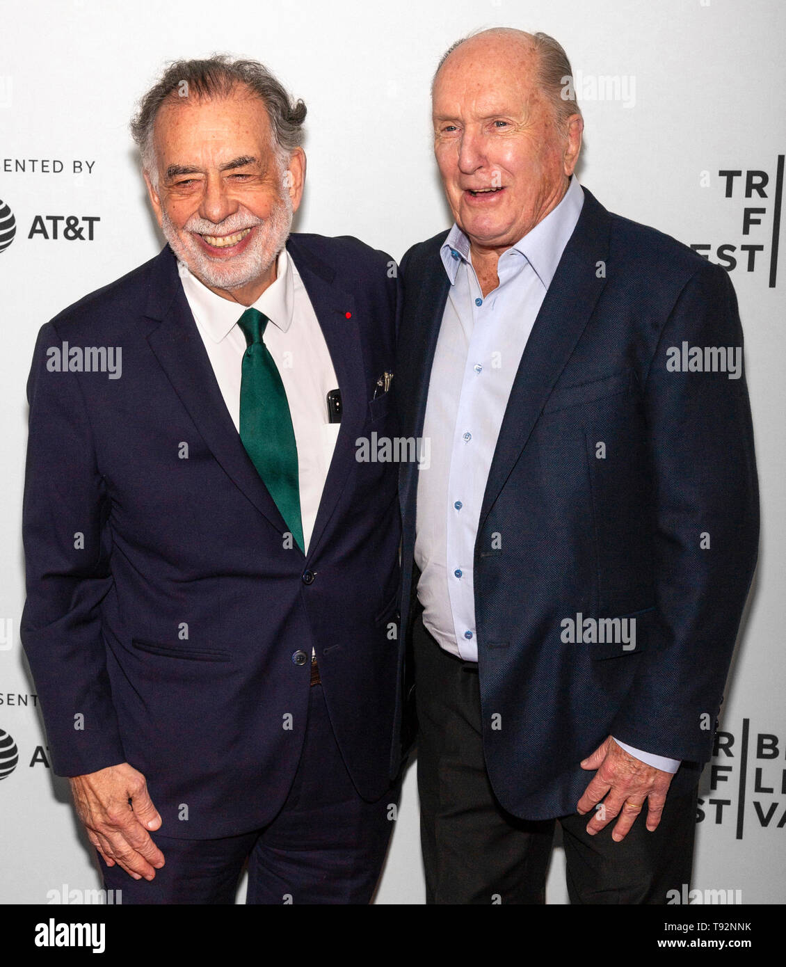 New York, NY - April 28, 2019: Francis Ford Coppola and Robert Duvall ...