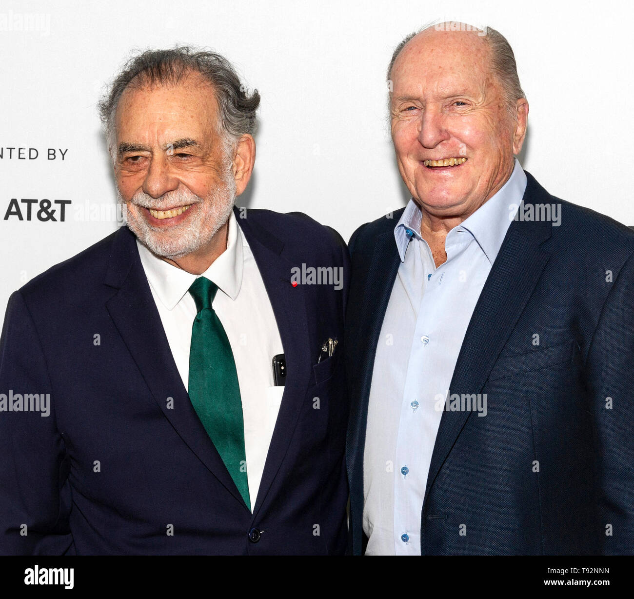 New York, NY - April 28, 2019: Francis Ford Coppola and Robert Duvall ...