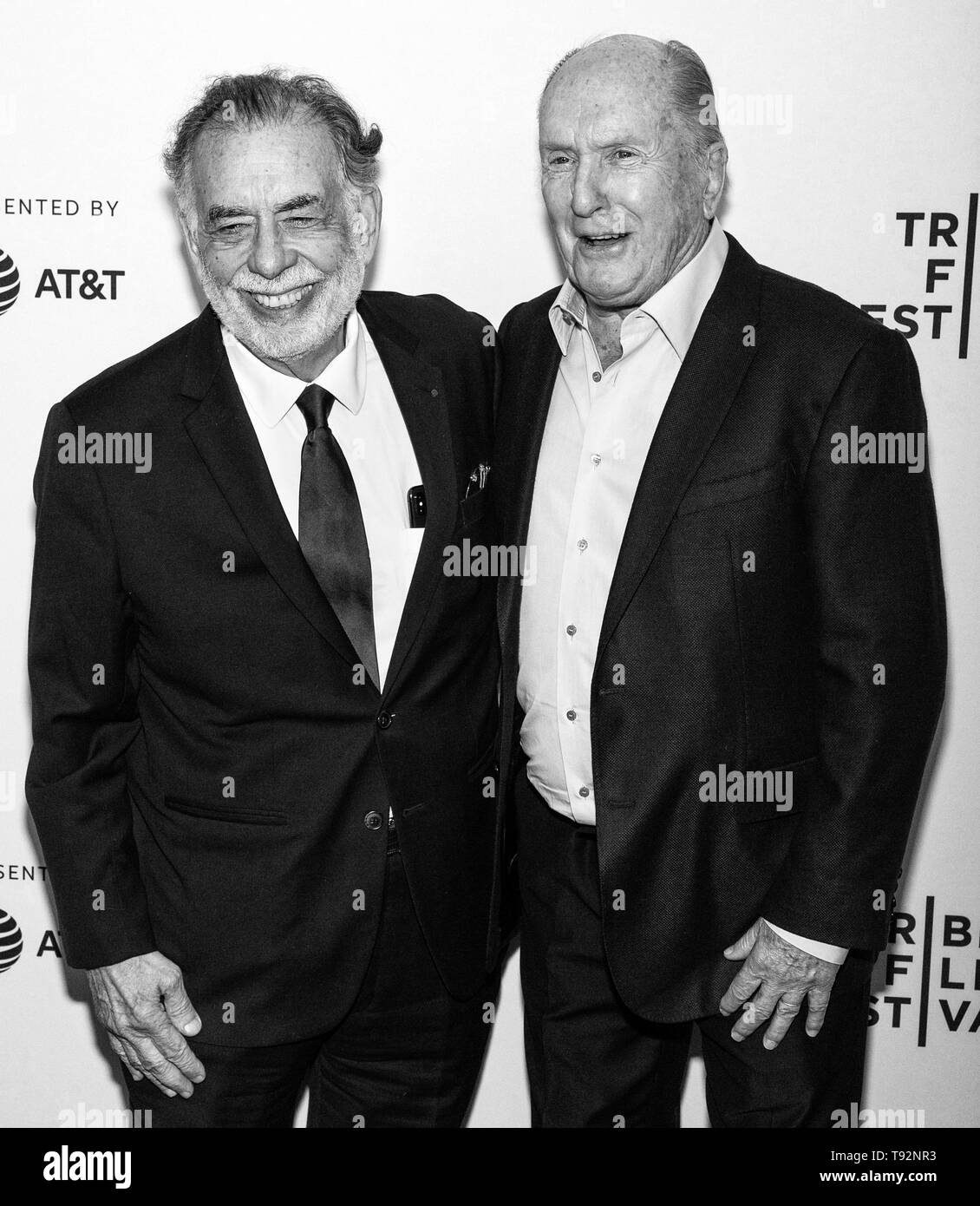 New York, NY - April 28, 2019: Francis Ford Coppola and Robert Duvall ...