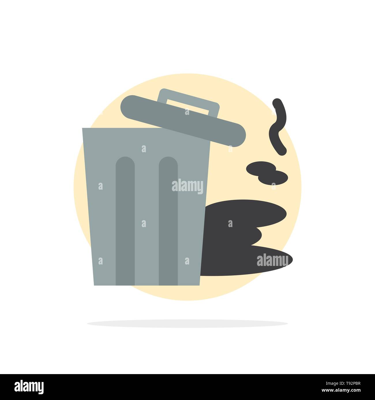 Circle trash rubbish garbage Stock Vector Images - Alamy