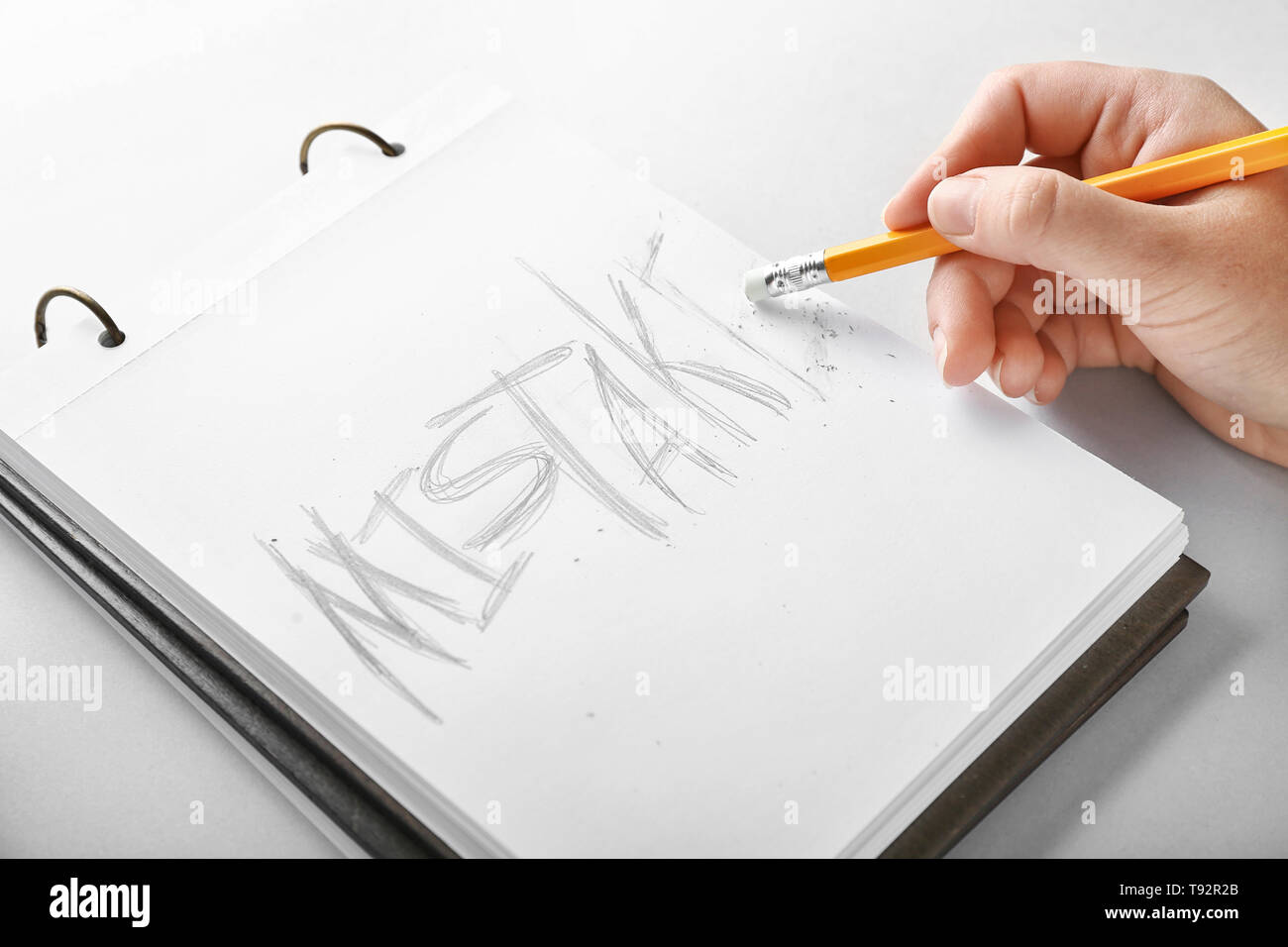 Erasing woman hi-res stock photography and images - Alamy