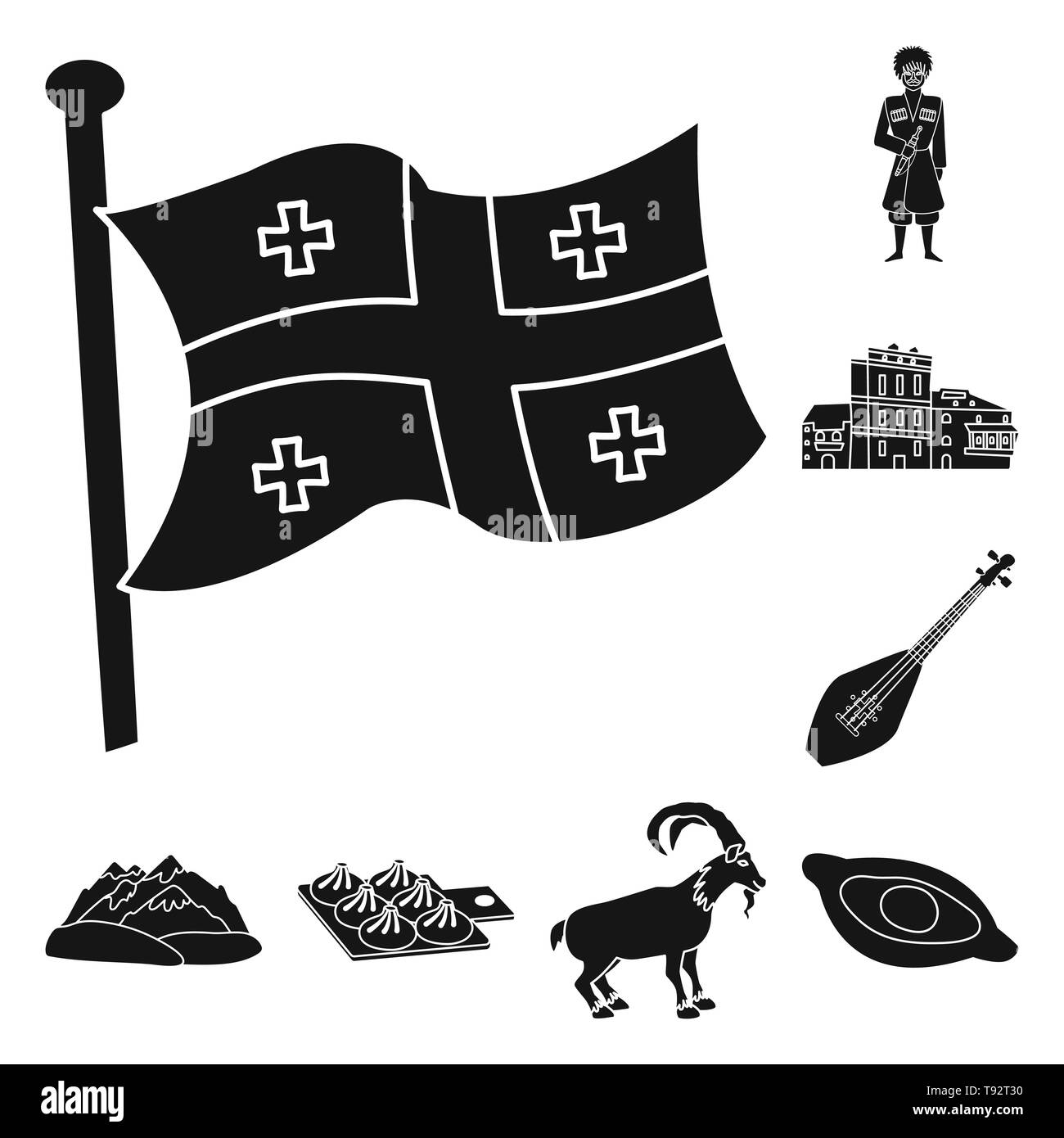 Vector illustration of heritage and originality logo. Collection of ...