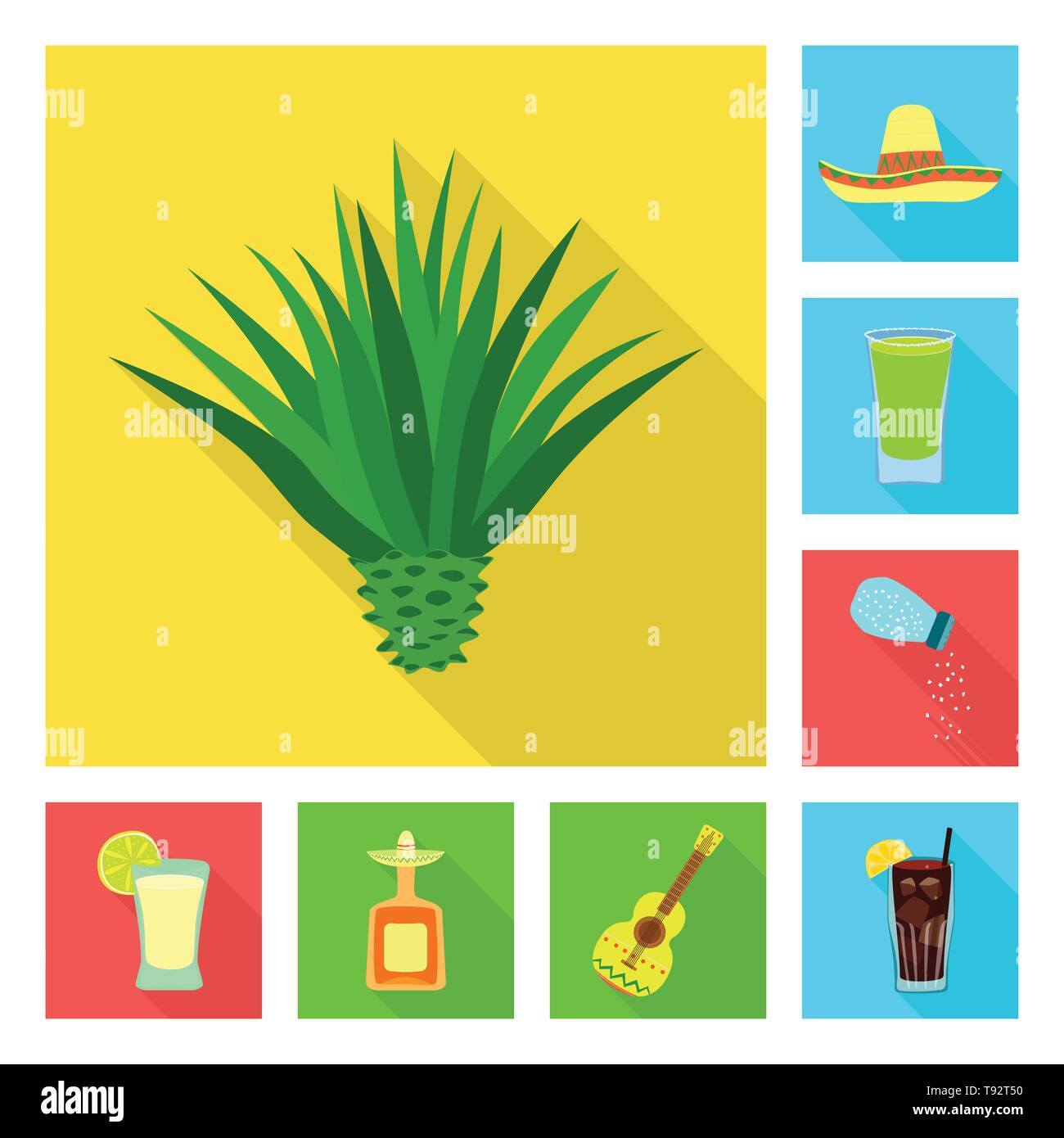 Spanish agave Stock Vector Images - Alamy