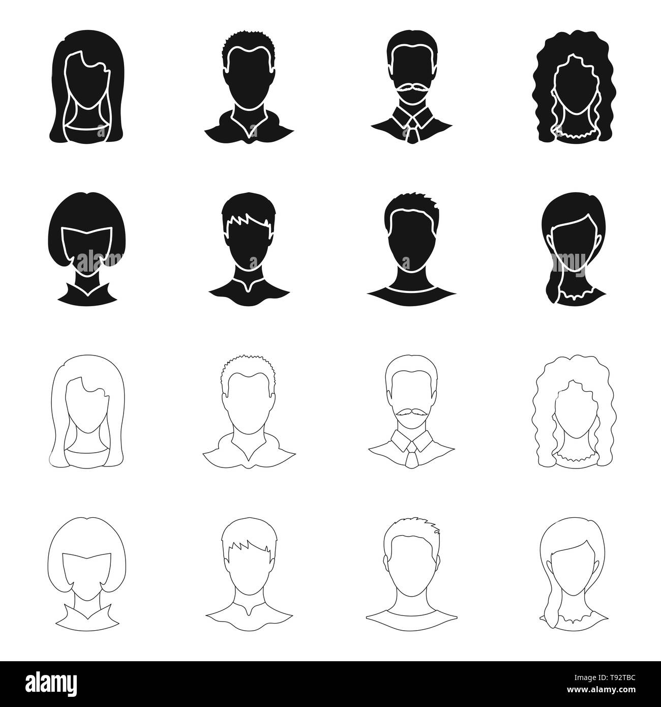 Vector design of professional and photo icon. Collection of ...