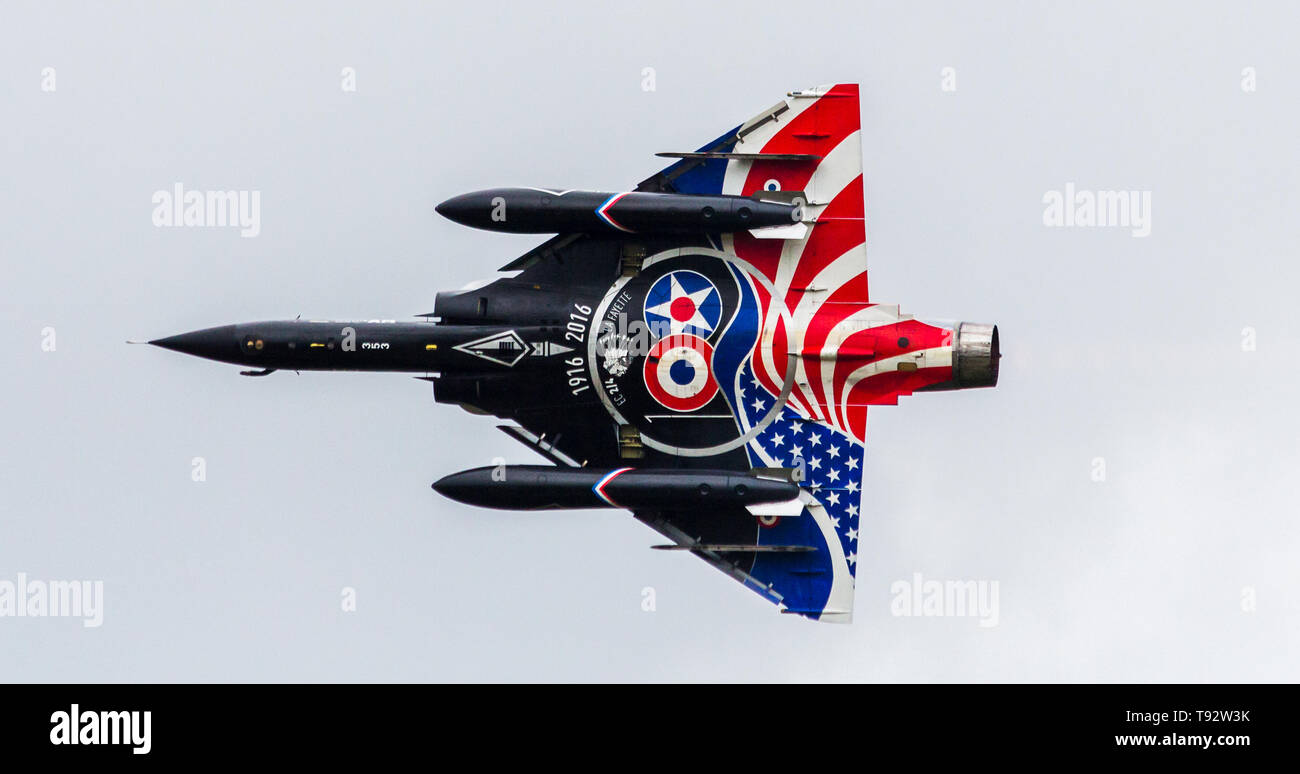 Dassault Mirage 2000N 125-AM during flying display at RAF Fairford for ...