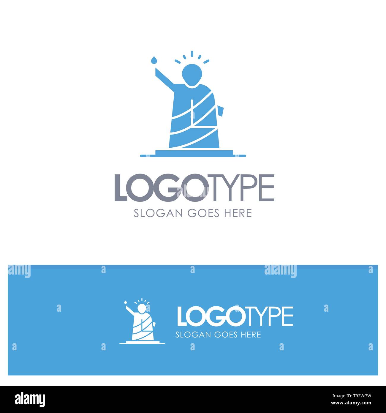 Statue of liberty usa vector logo hi-res stock photography and images ...