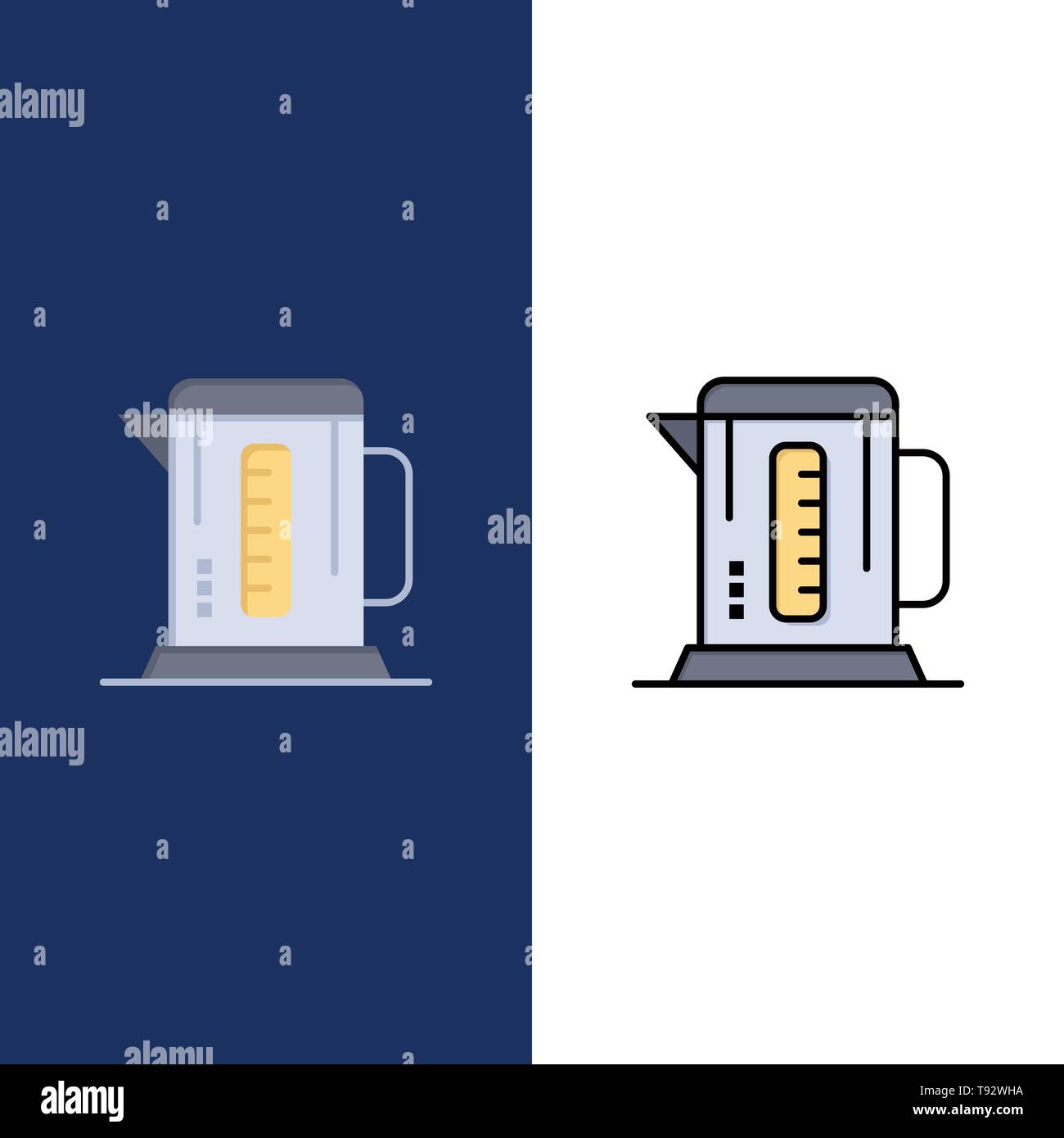 Boiler, Coffee, Machine, Hotel Icons. Flat and Line Filled Icon Set ...