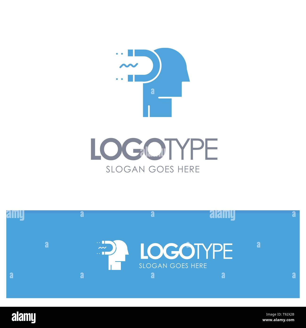 Power, Influence, Engagement, Human, Influence, Lead Blue Solid Logo ...