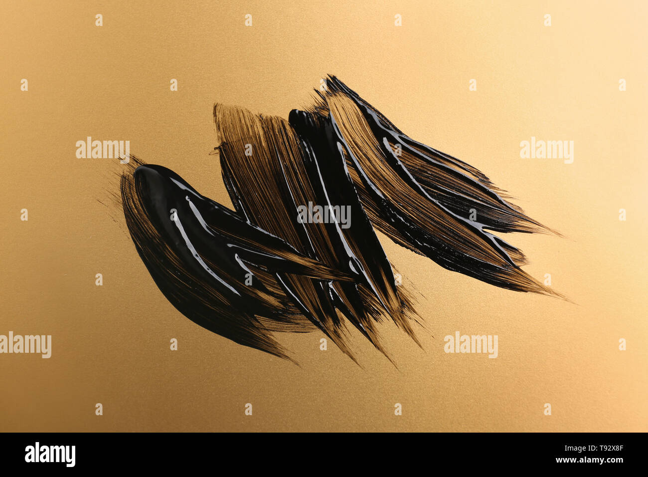 Beautiful black paint smear hi-res stock photography and images - Alamy