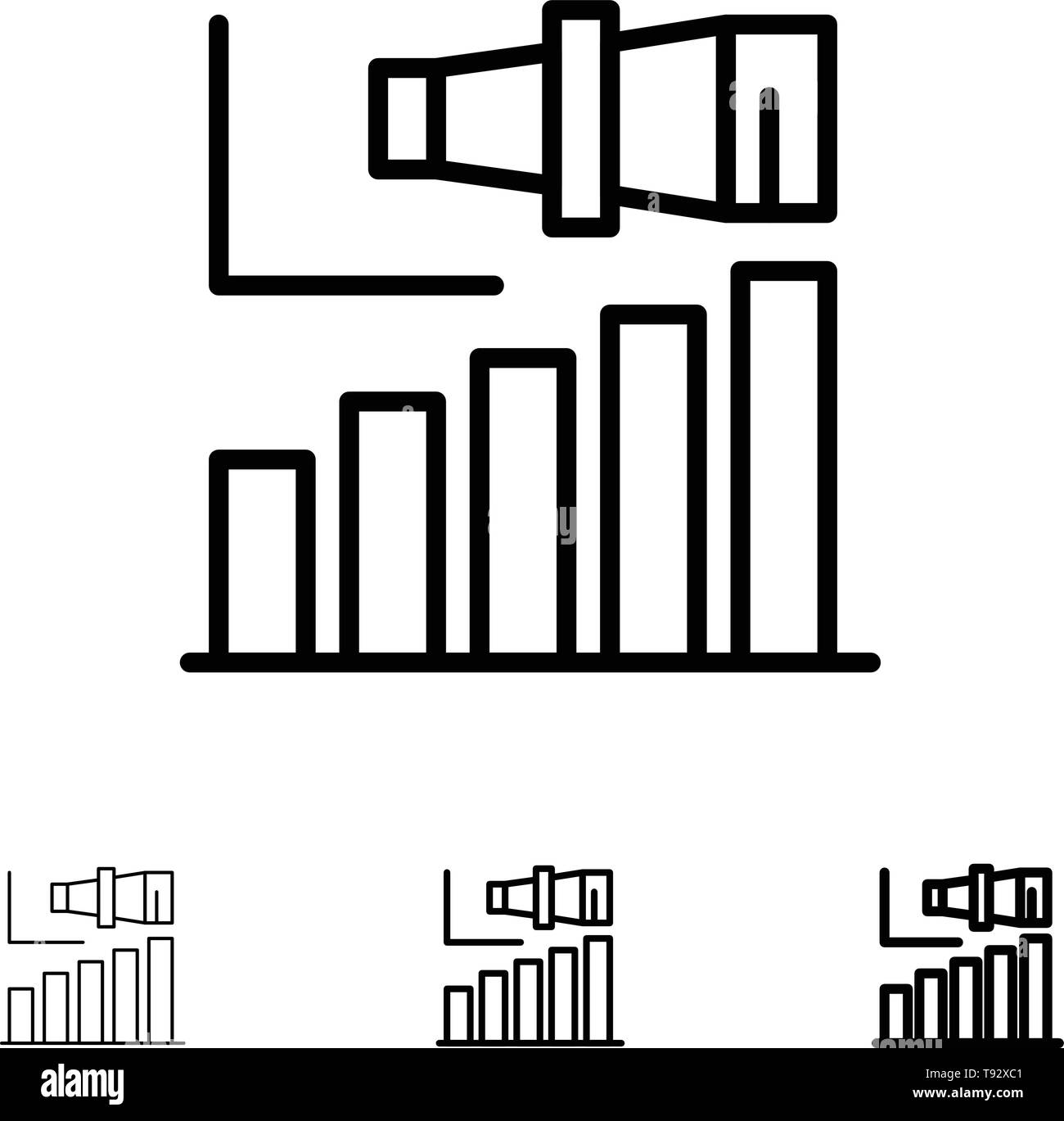 Business, Long, Modern, Term, Vision Bold and thin black line icon set ... Business, Long, Modern, Term, Vision Bold and thin black line icon set ...