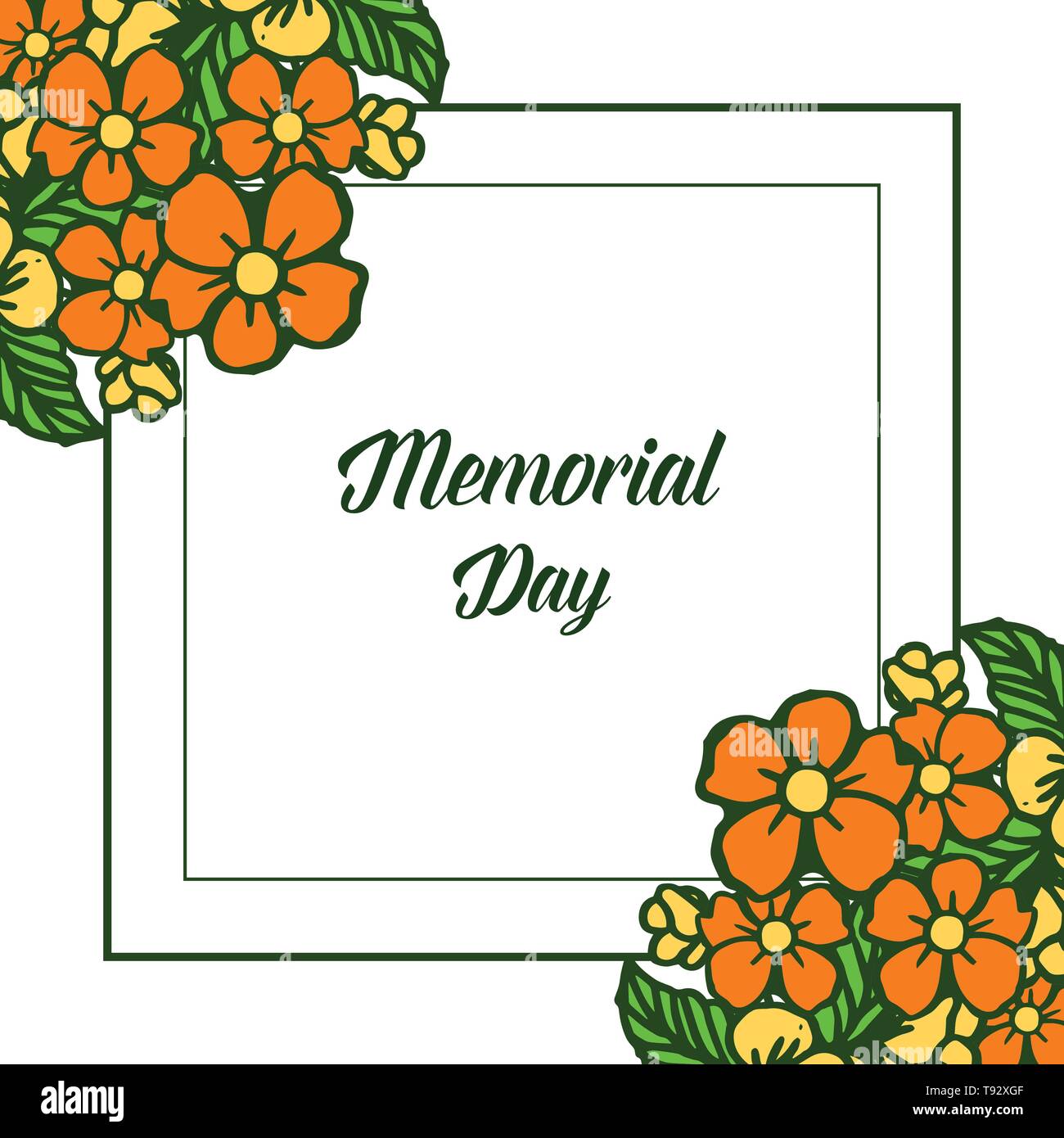 Vector illustration various abstract colorful flower frame for greeting ...