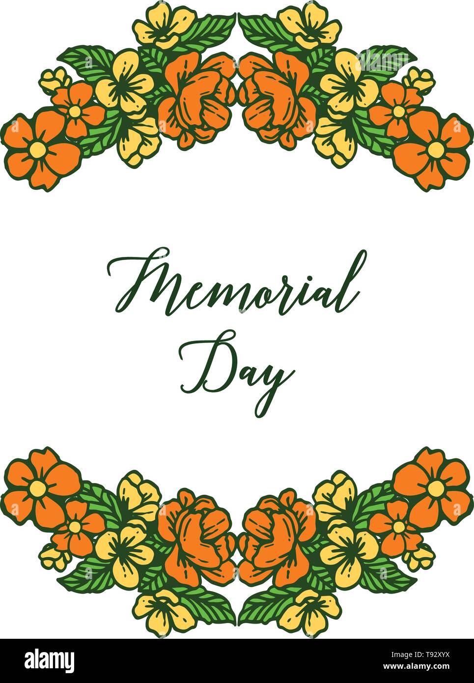 Vector illustration various artwork colorful flower frame for banner of ...