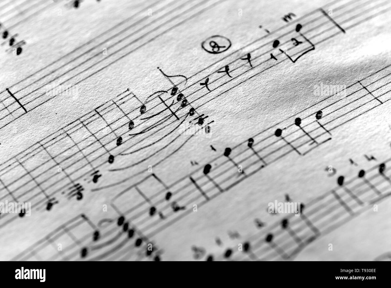 Handwritten note clef High Resolution Stock Photography and Images - Alamy