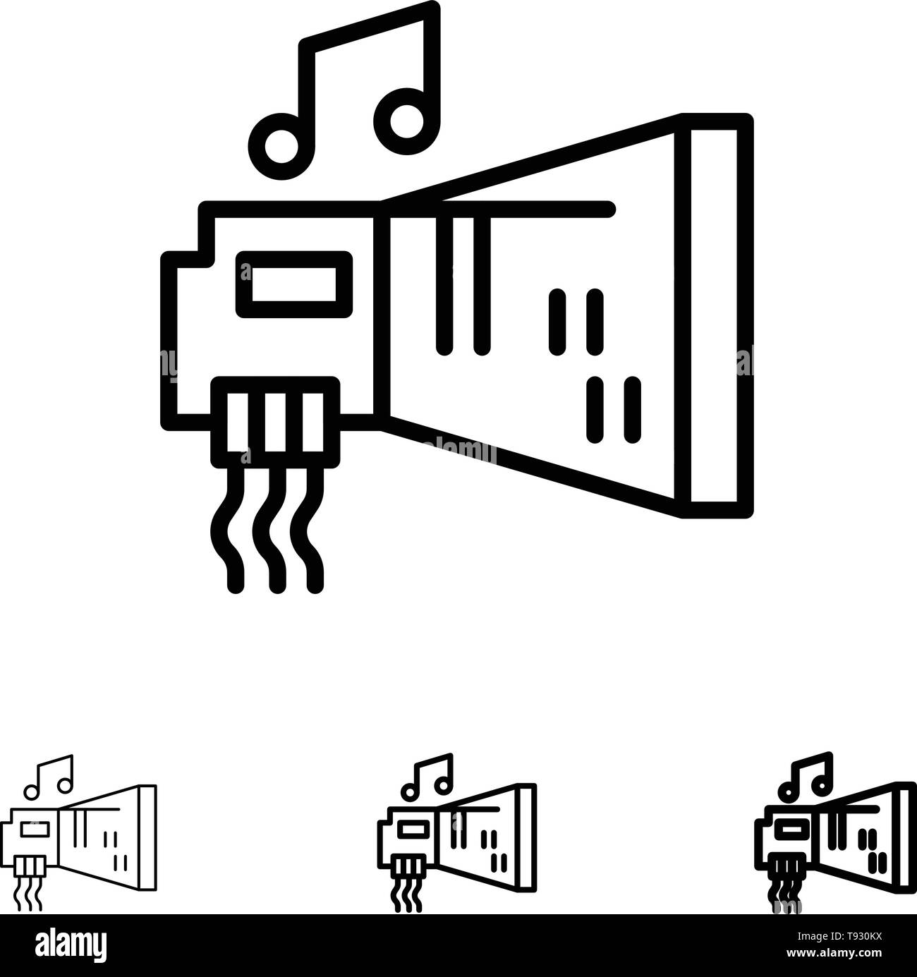 Loud Radio Clipart Black