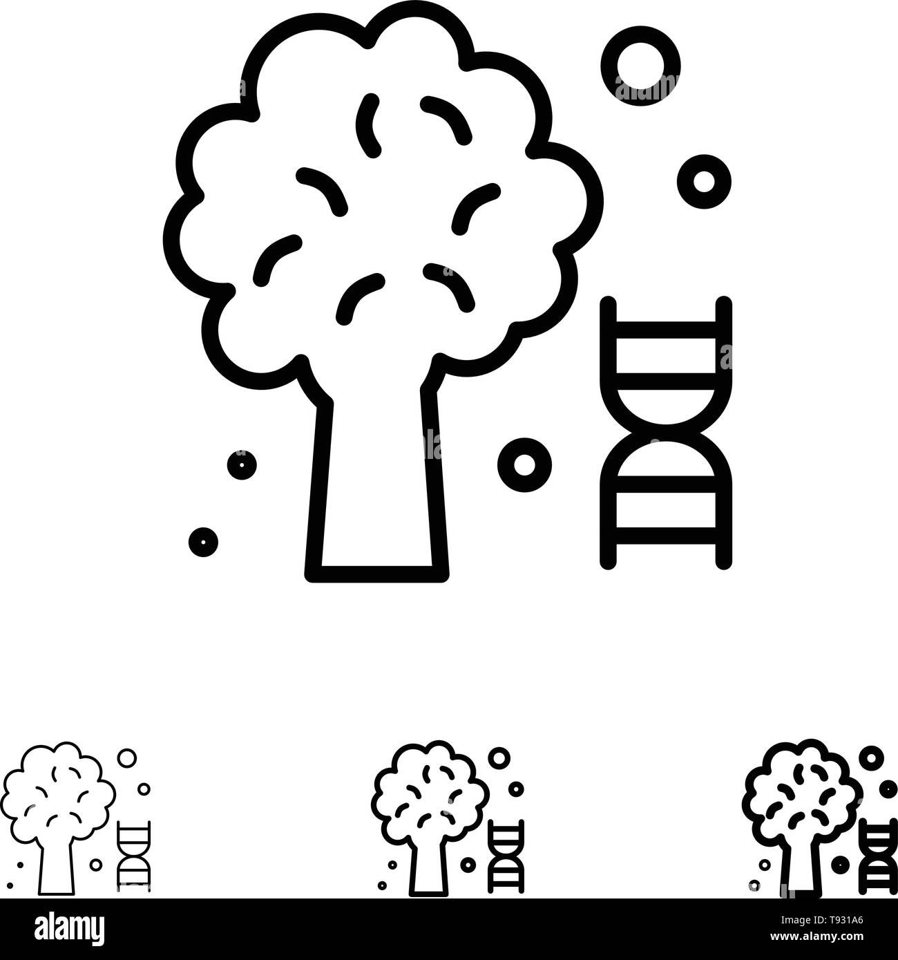 Dna tree illustration Black and White Stock Photos & Images - Alamy