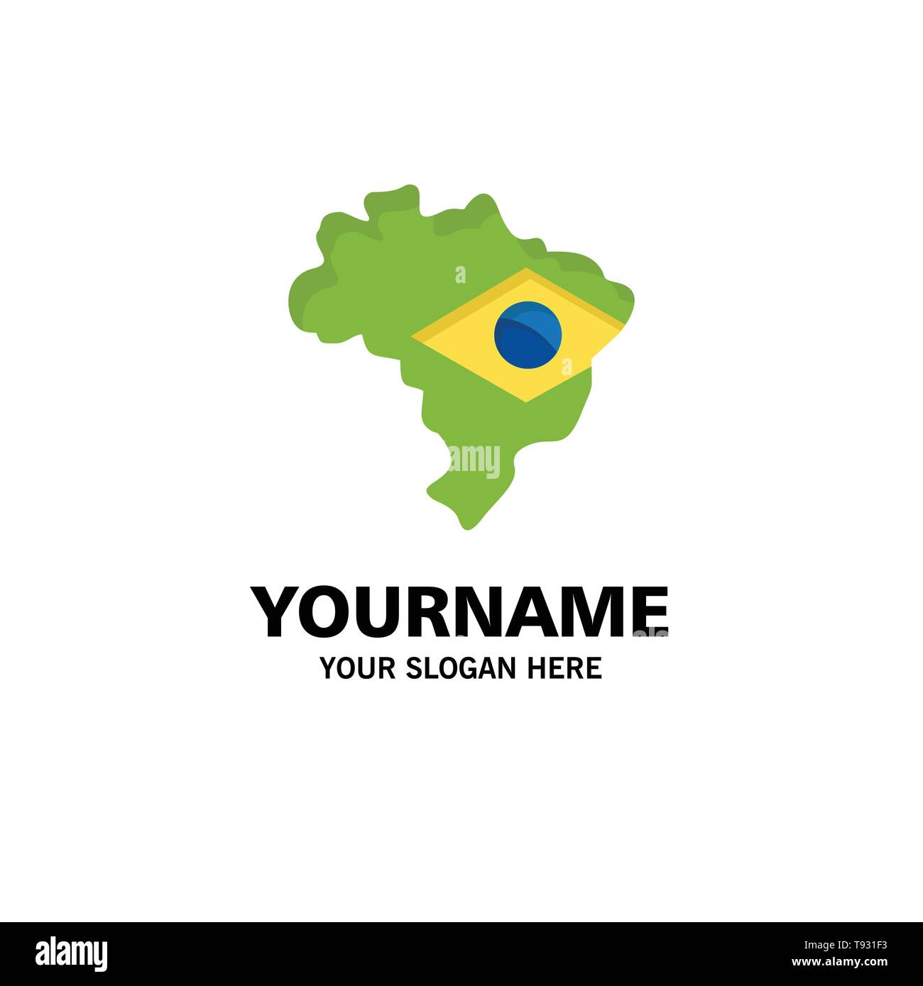 Beach brazil flag Stock Vector Images - Alamy