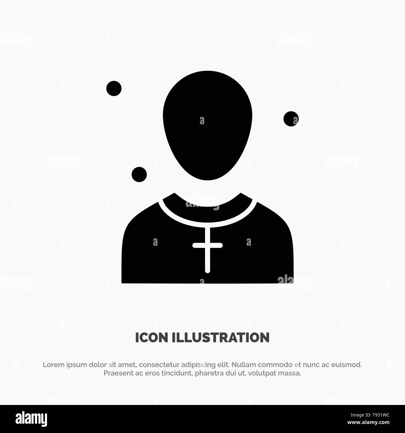 Clergyman vector vectors hi-res stock photography and images - Alamy