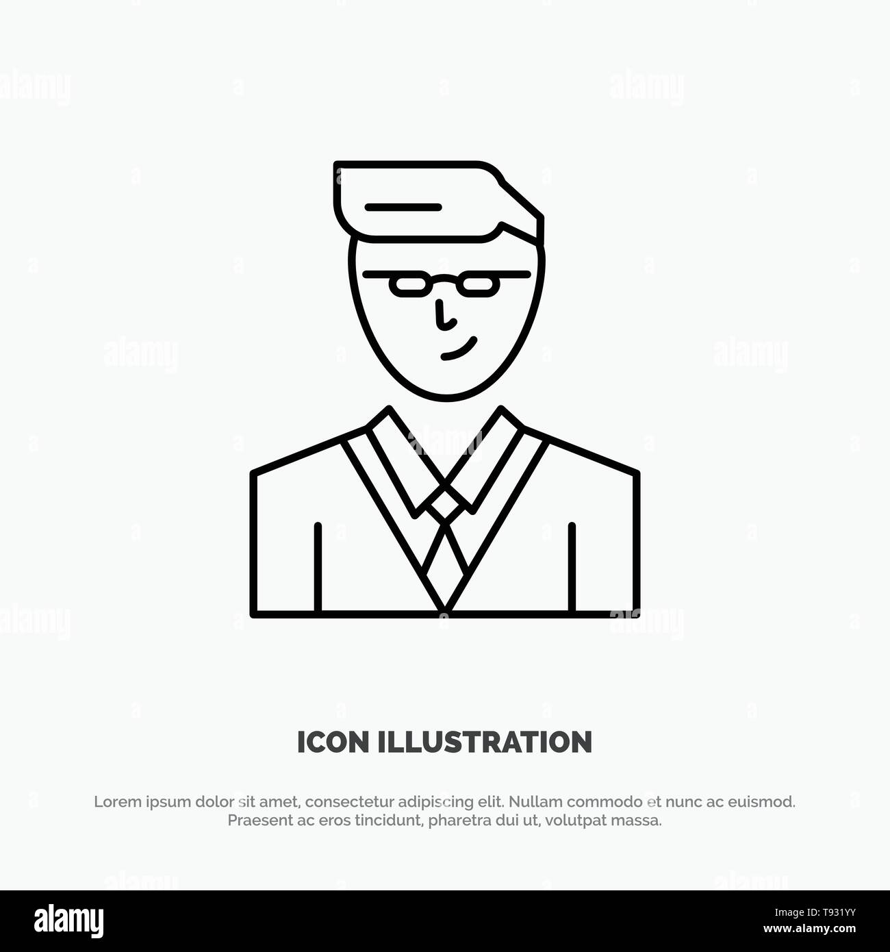 Guy manager icon hi-res stock photography and images - Alamy