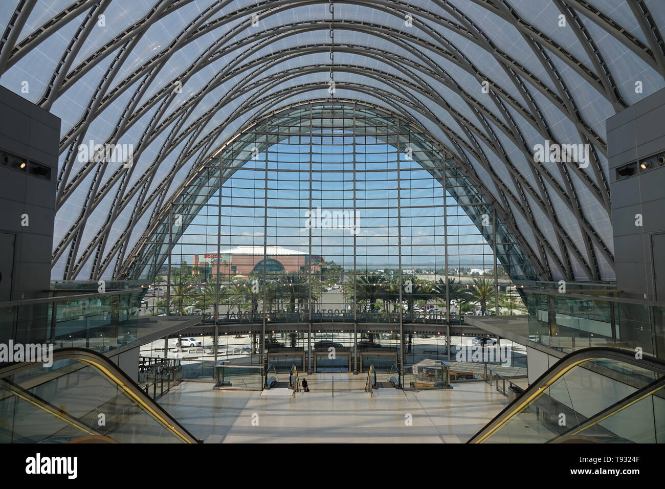 Anaheim, CA / USA - May 12, 2019: The interior of the Anaheim Regional ...
