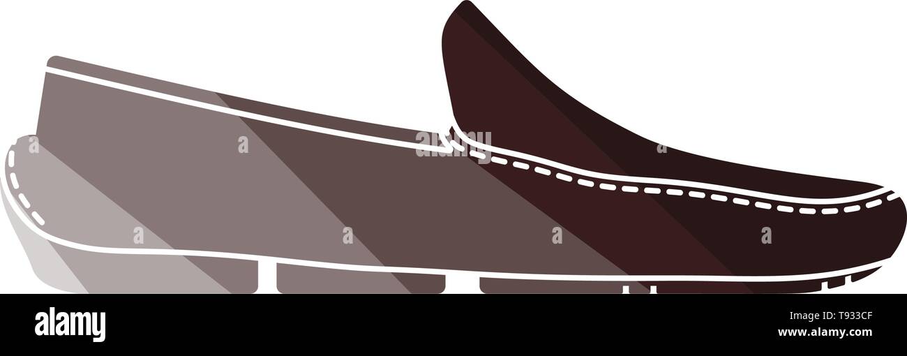 Moccasin Icon. Flat Color Ladder Design. Vector Illustration Stock Vector Image & Art - Alamy