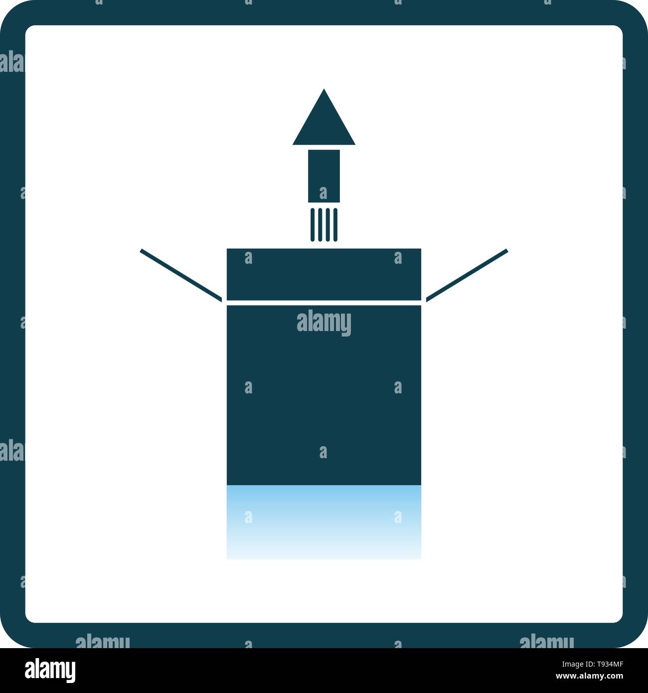 Product Release Icon. Square Shadow Reflection Design. Vector ...