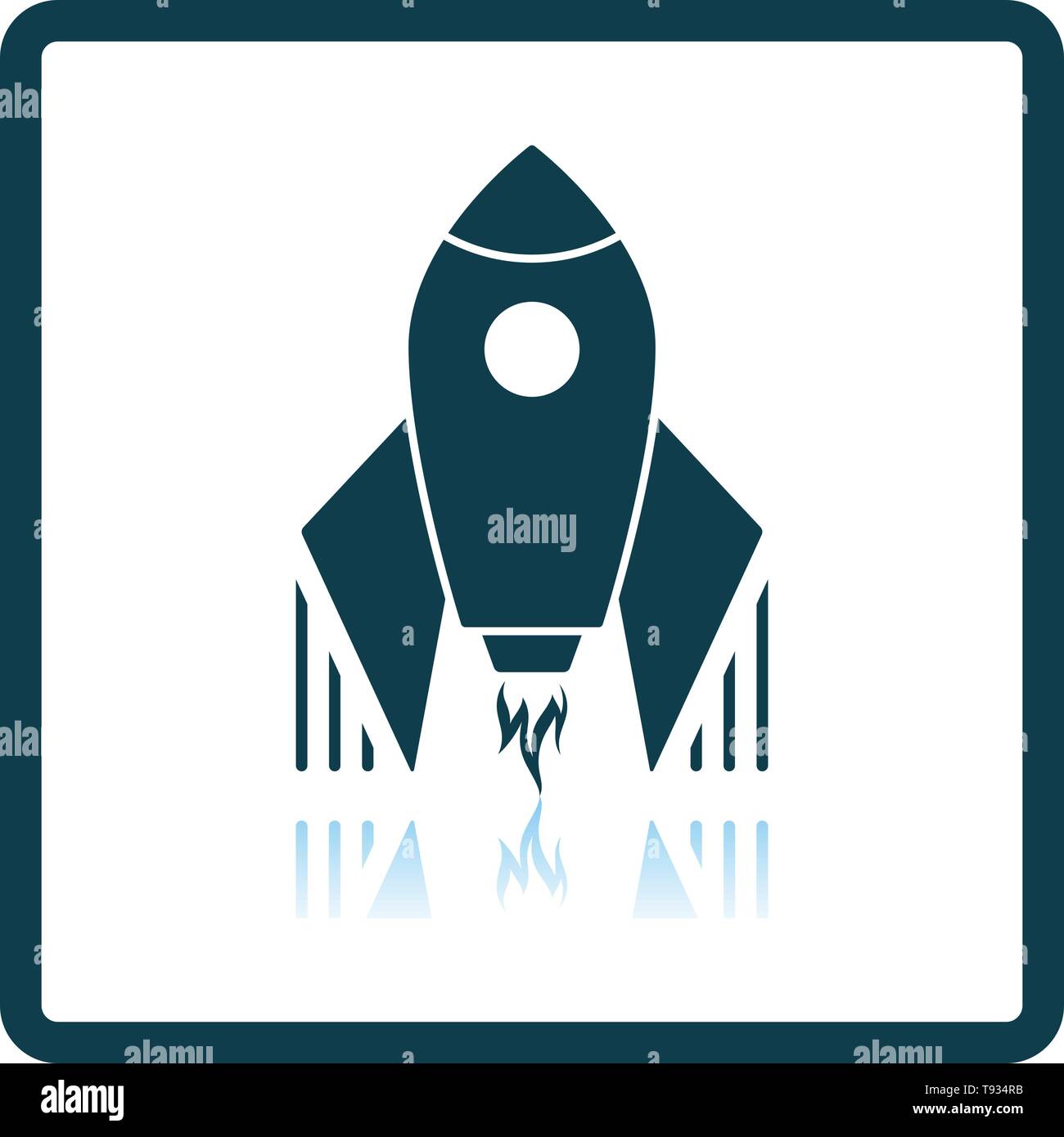 Space spaceship square color Stock Vector Images - Alamy