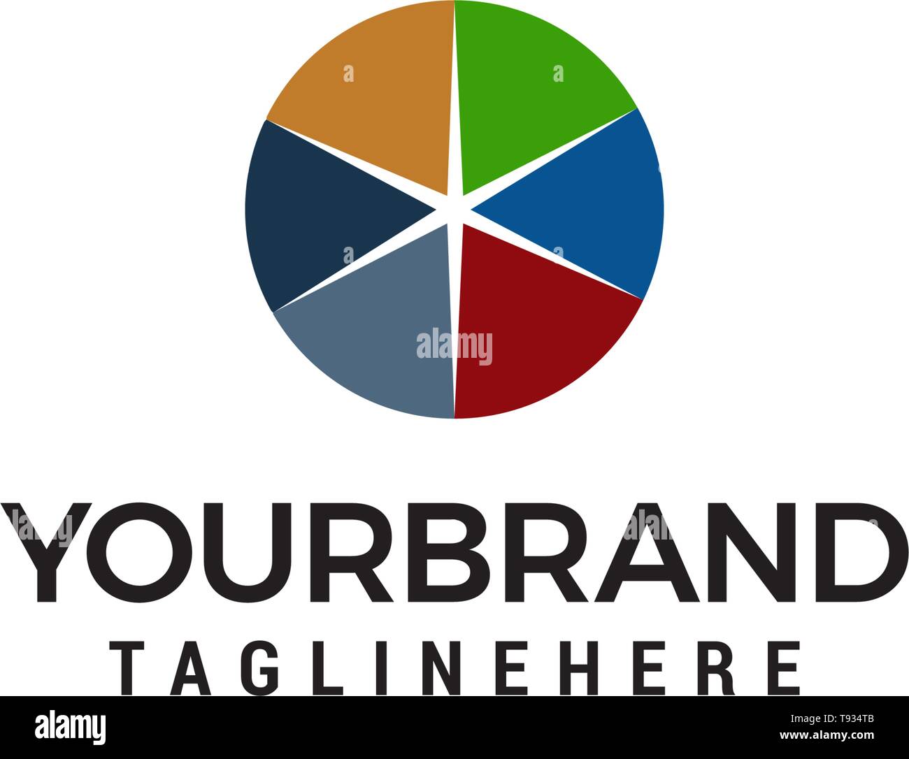 spark star colorful logo design concept template vector Stock Vector ...