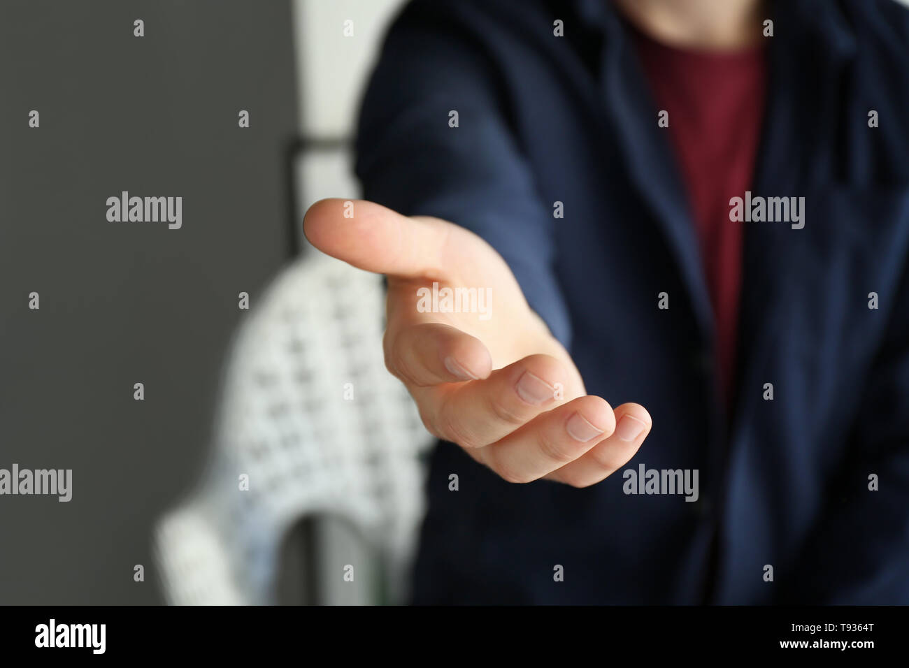 Man reaching out hi-res stock photography and images - Alamy