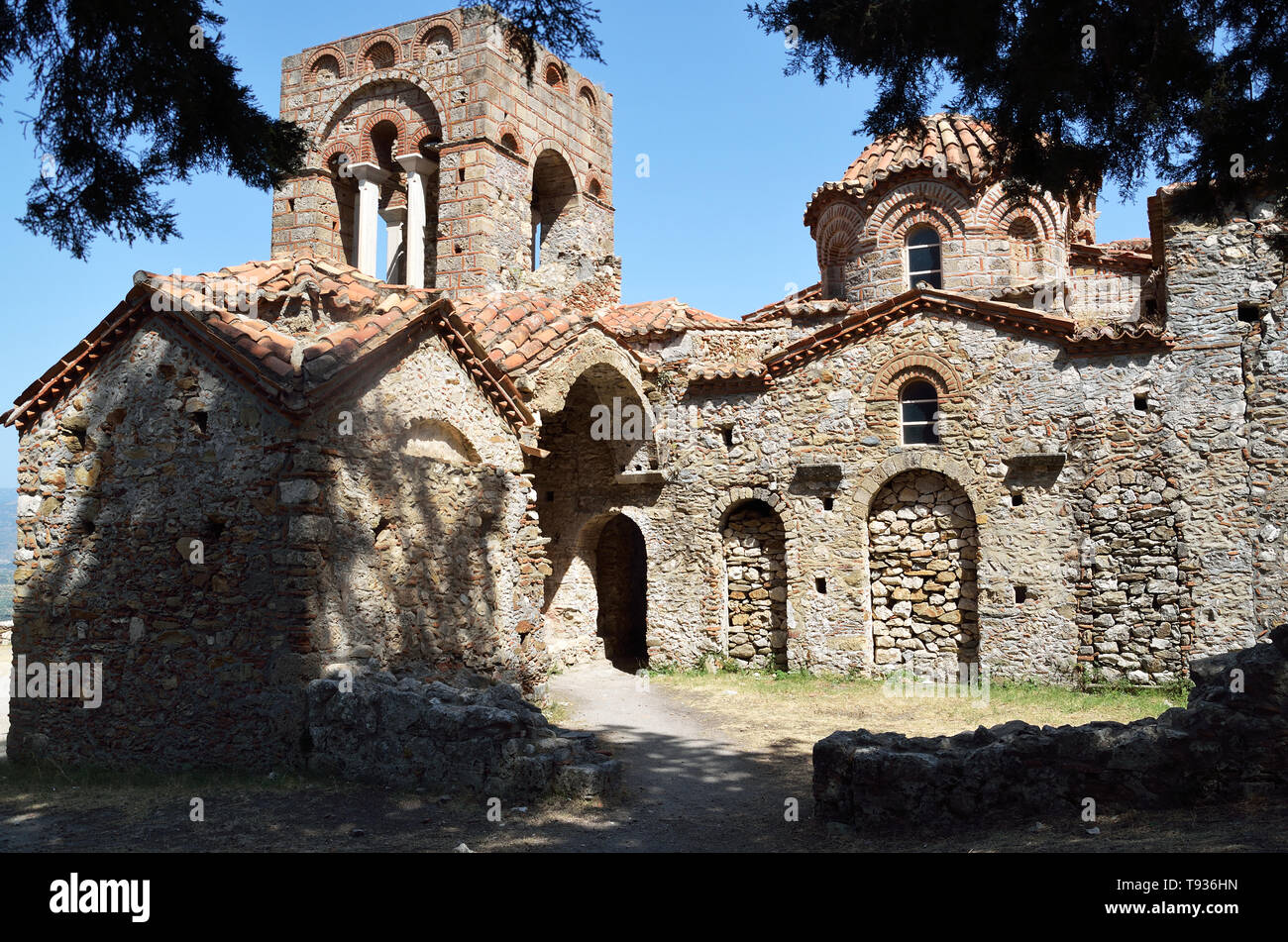 The Palace church in Mystra Stock Photo - Alamy