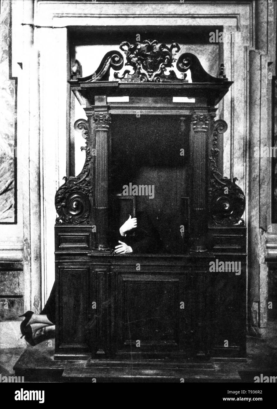 Church confessional Black and White Stock Photos & Images - Alamy