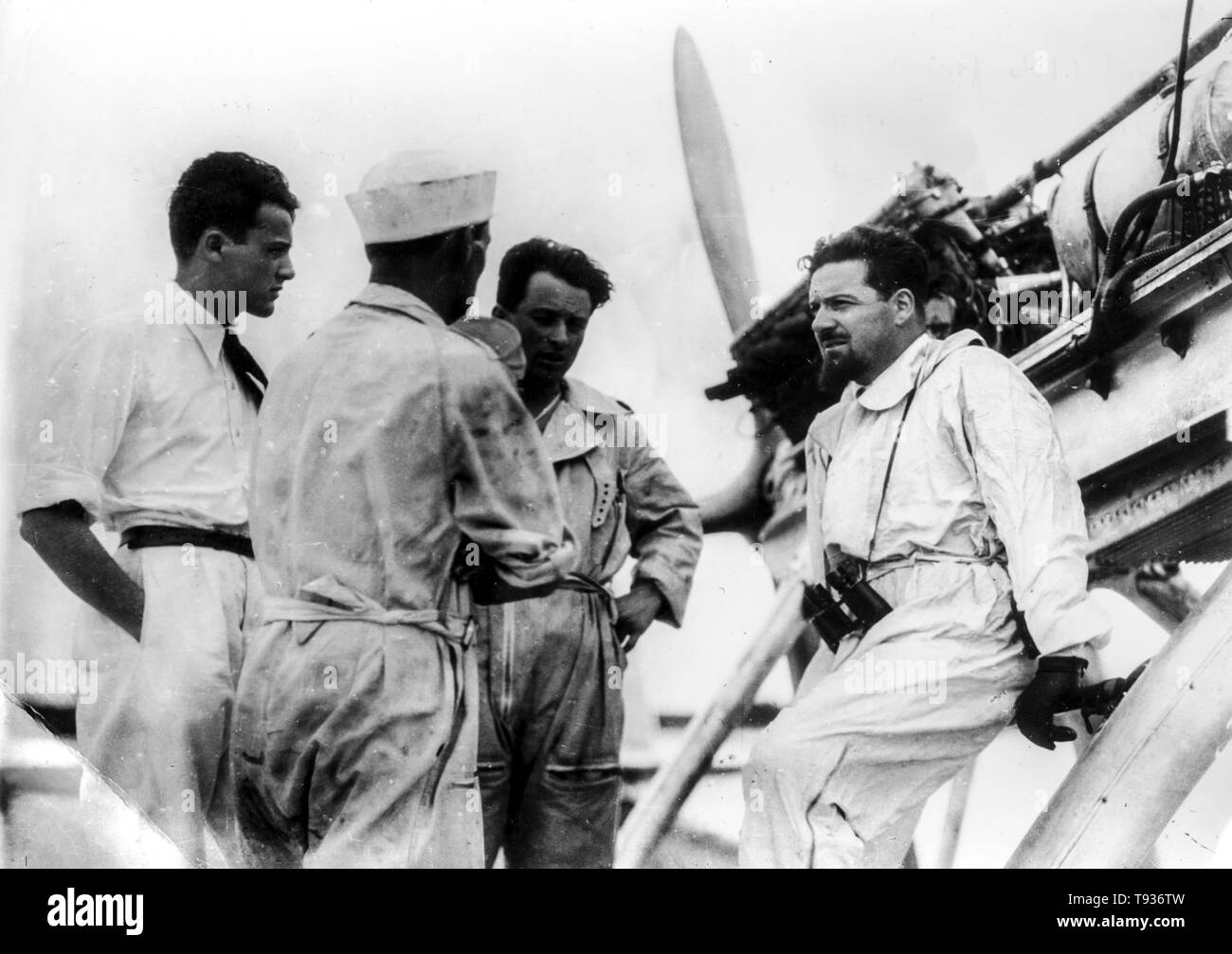 Aviation celebrities Black and White Stock Photos & Images - Alamy