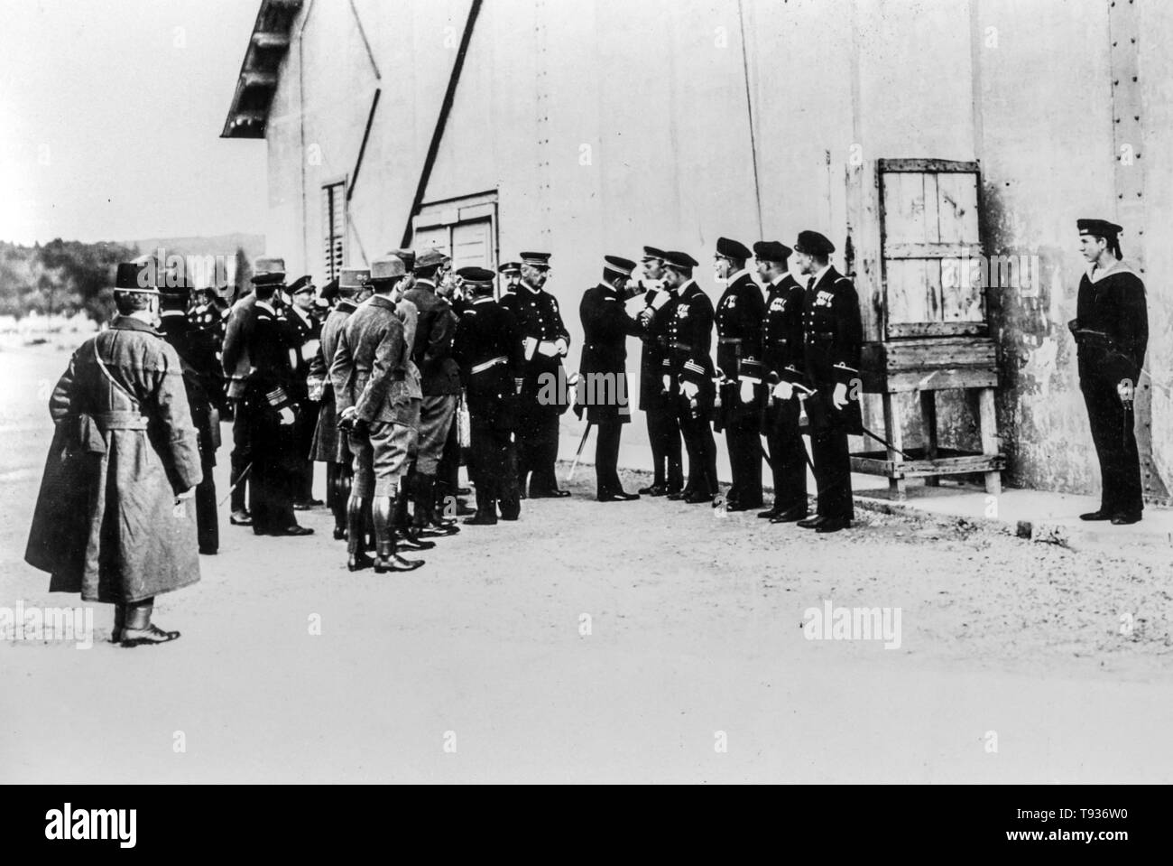 charles I of austria rewards officers of the austrian navy aviators ...