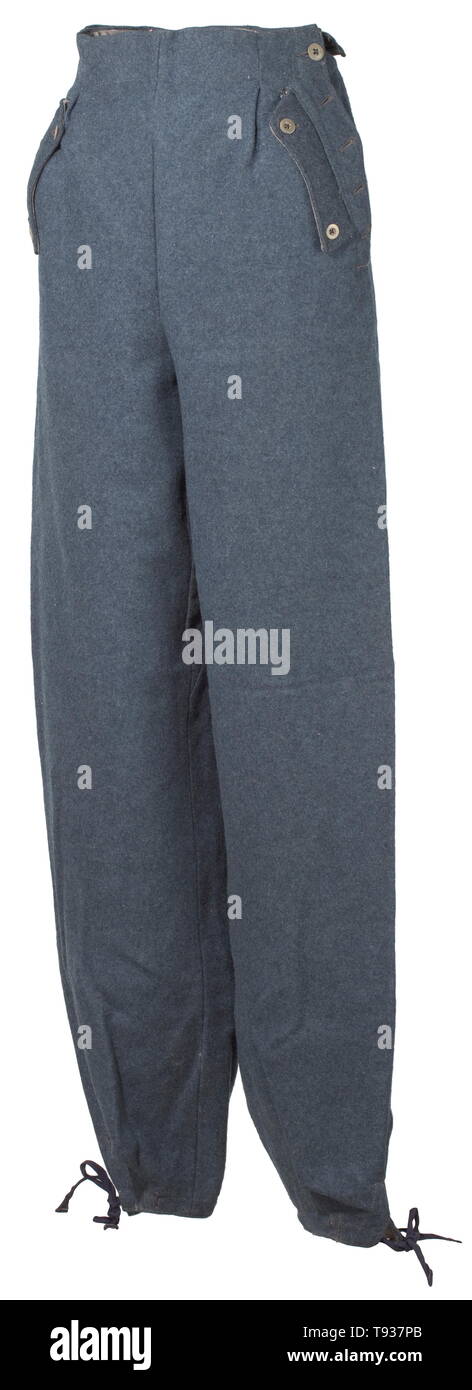 A pair of trousers for a flak female assistant depot piece Luftwaffe ...