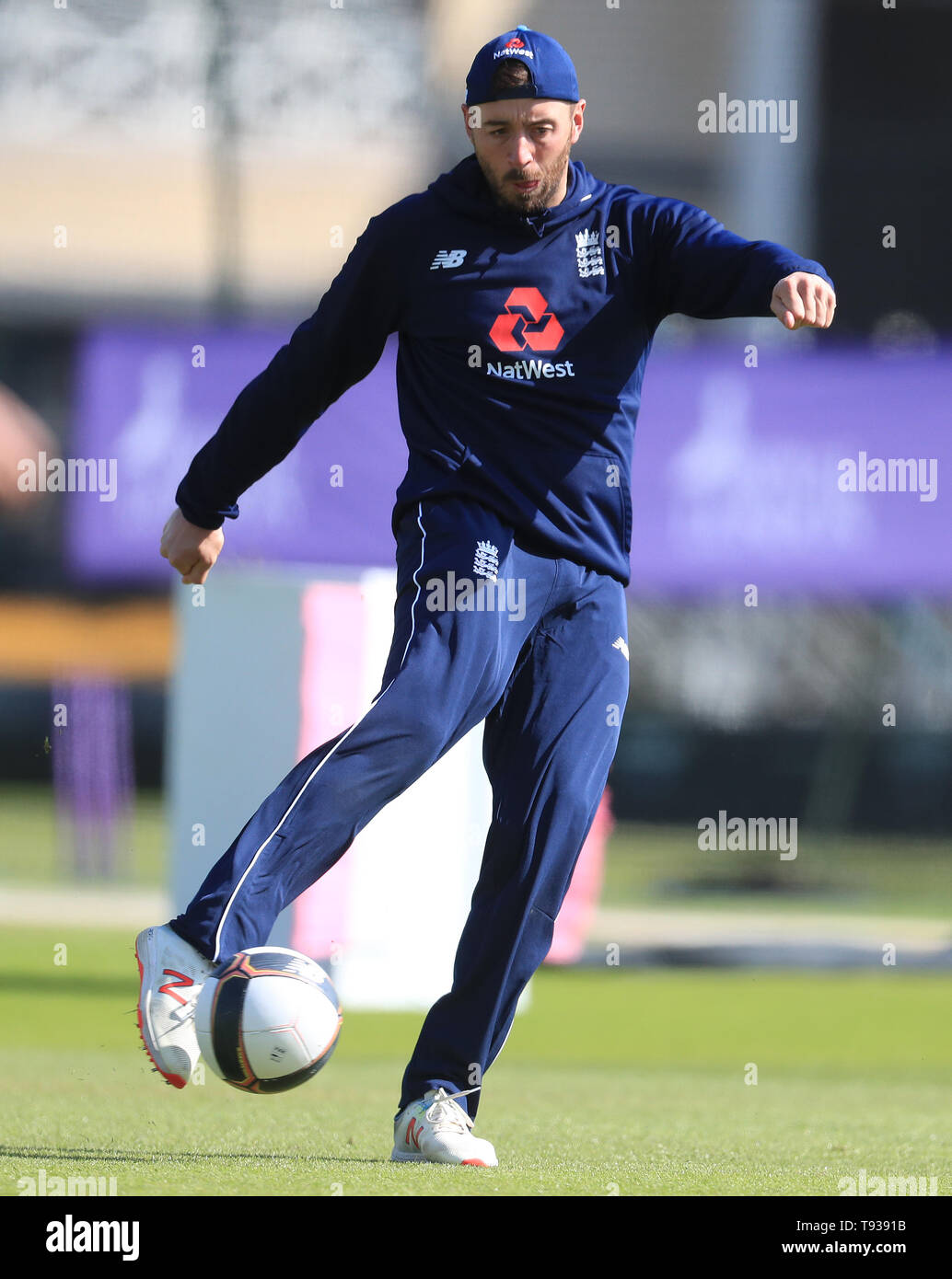 James Vince during the nets session at Trent Bridge, Nottingham Stock ...