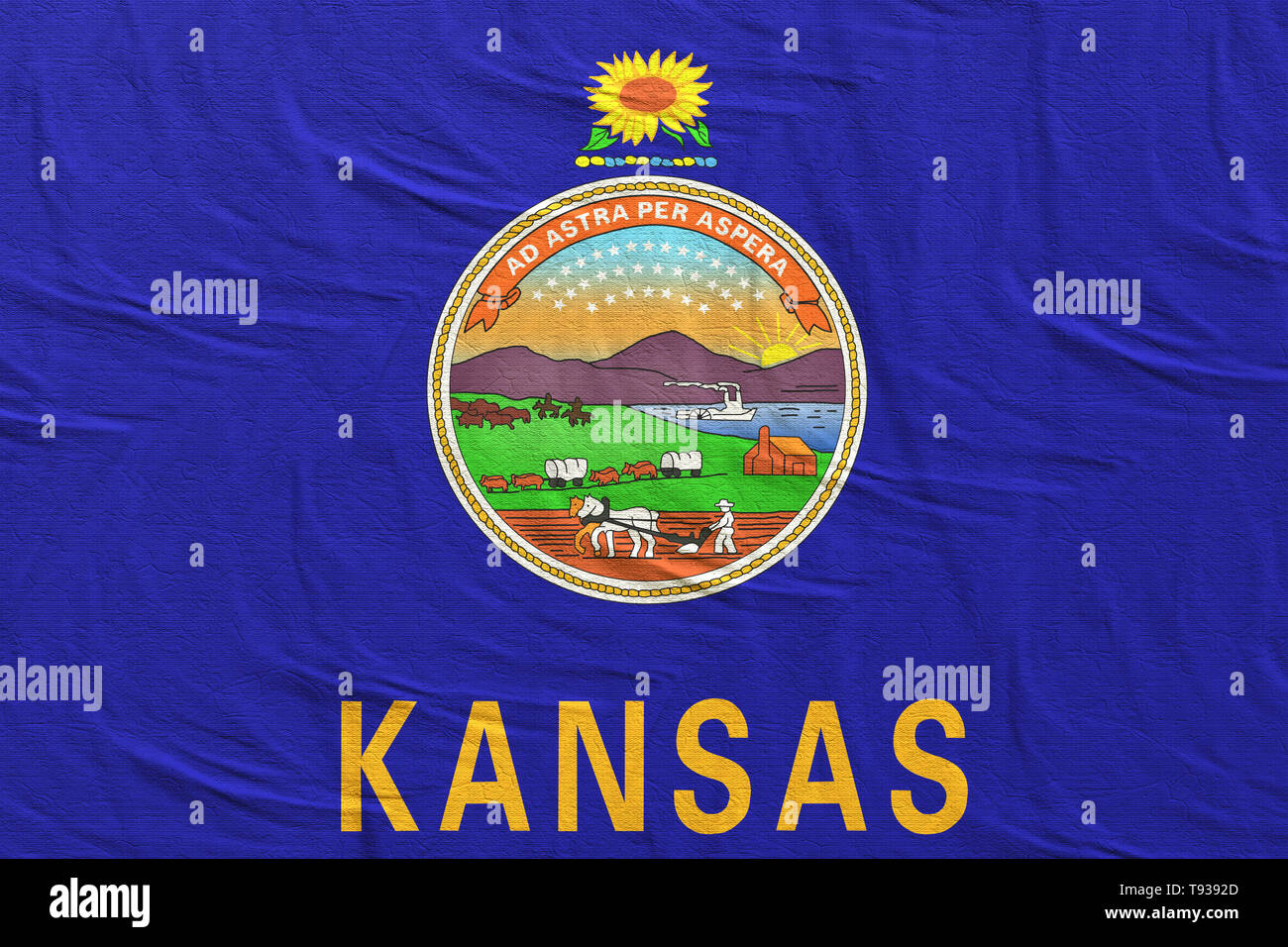 Kansan flag hi-res stock photography and images - Alamy